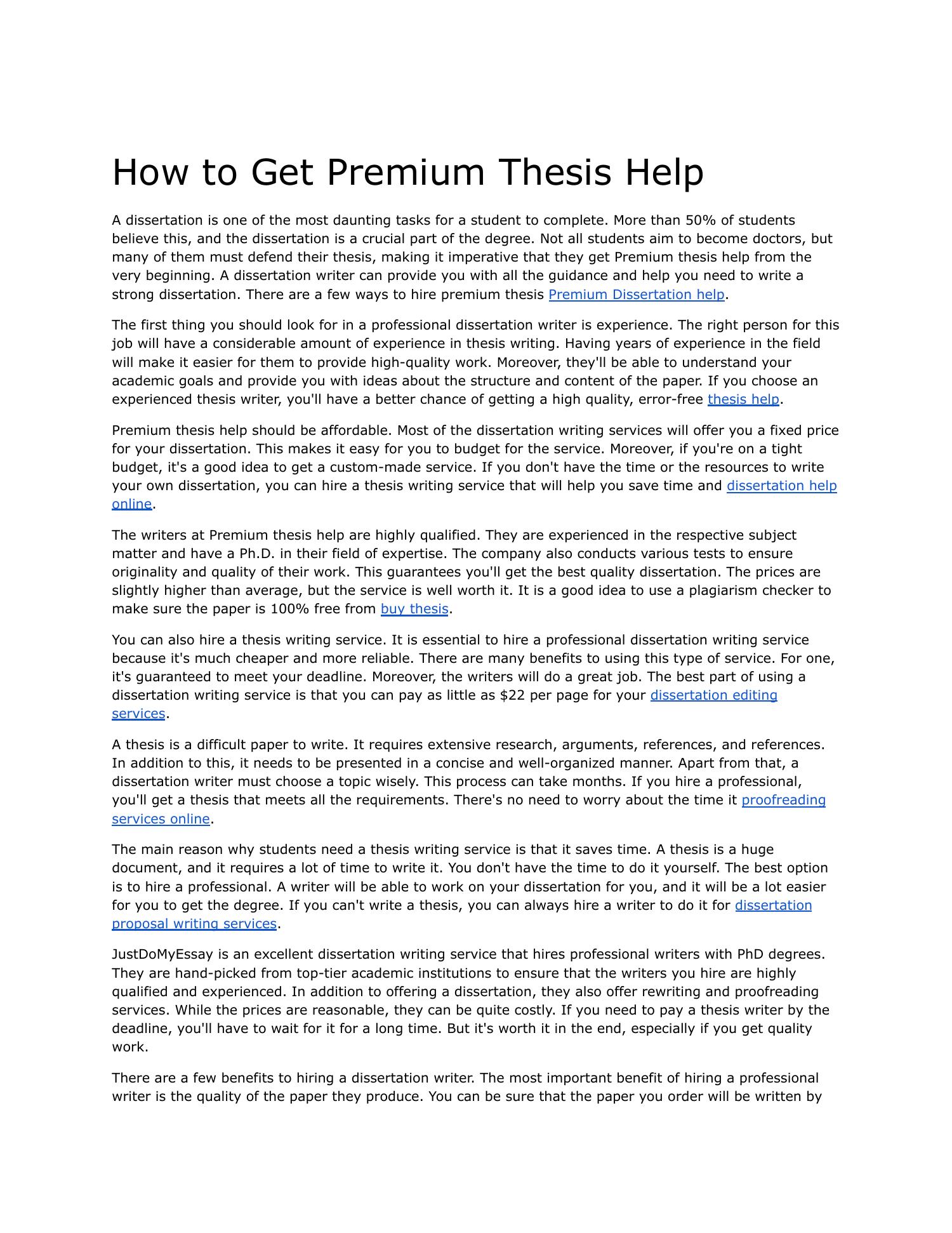 How to Get Premium Thesis Help.pdf | DocDroid