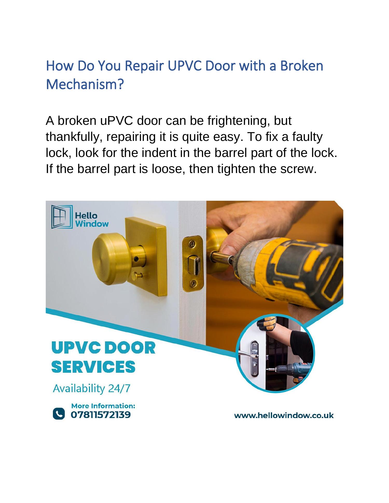 How Do You Repair UPVC Door with a Broken Mechanism-converted.pdf | DocDroid