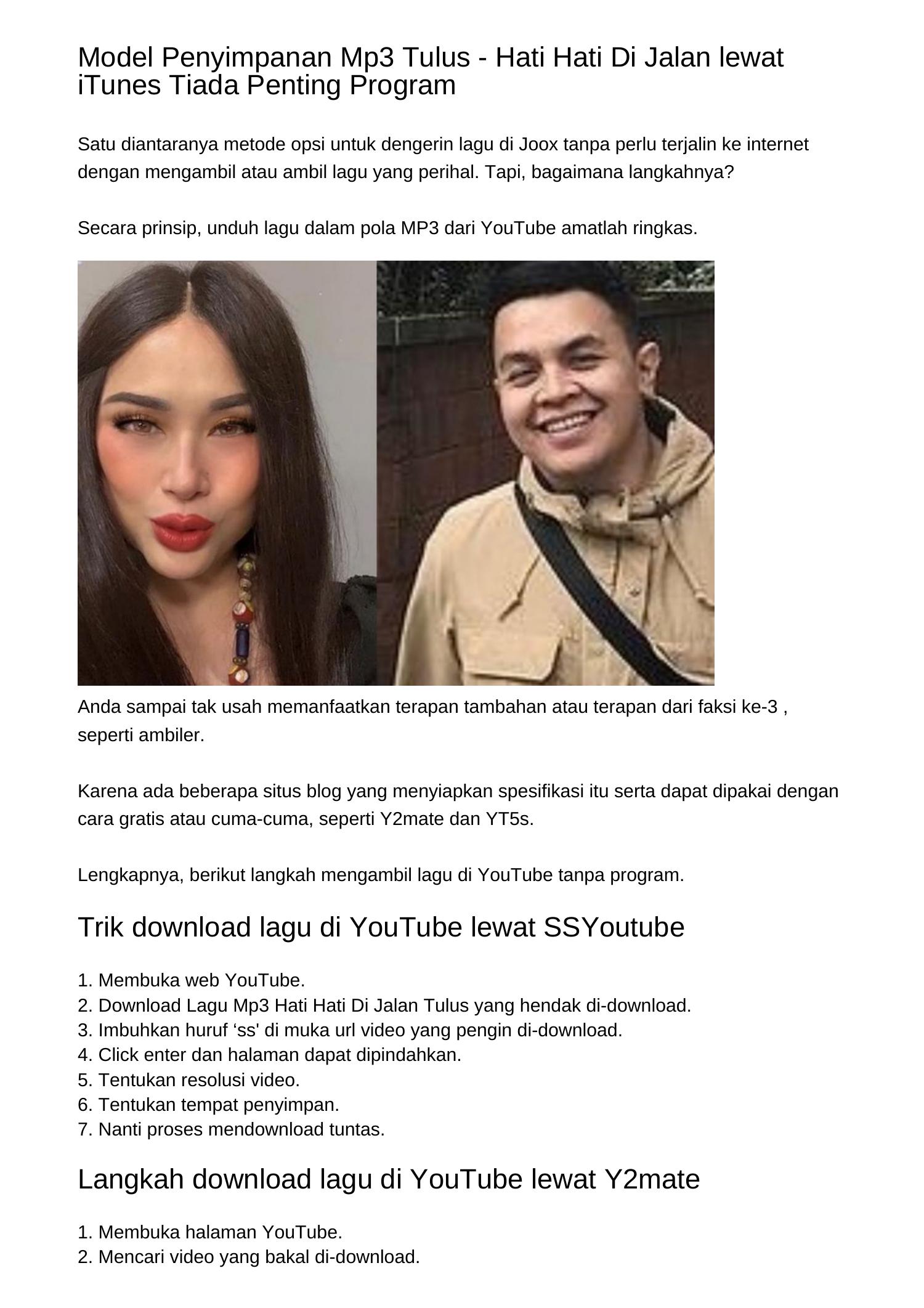 Metode Download Lagu Tulus Hati Hati Di Jalan via Deezer Tanpa Butuh Programfsmqb.pdf.pdf | DocDroid