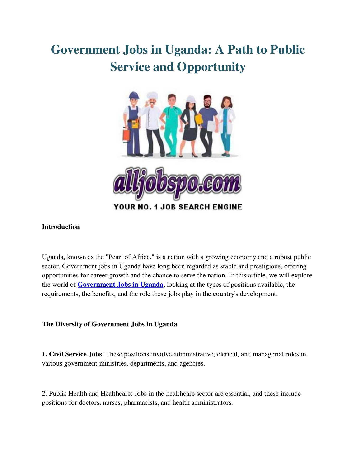 Government Jobs in Uganda A Path to Public Service and Opportunity.pdf ...