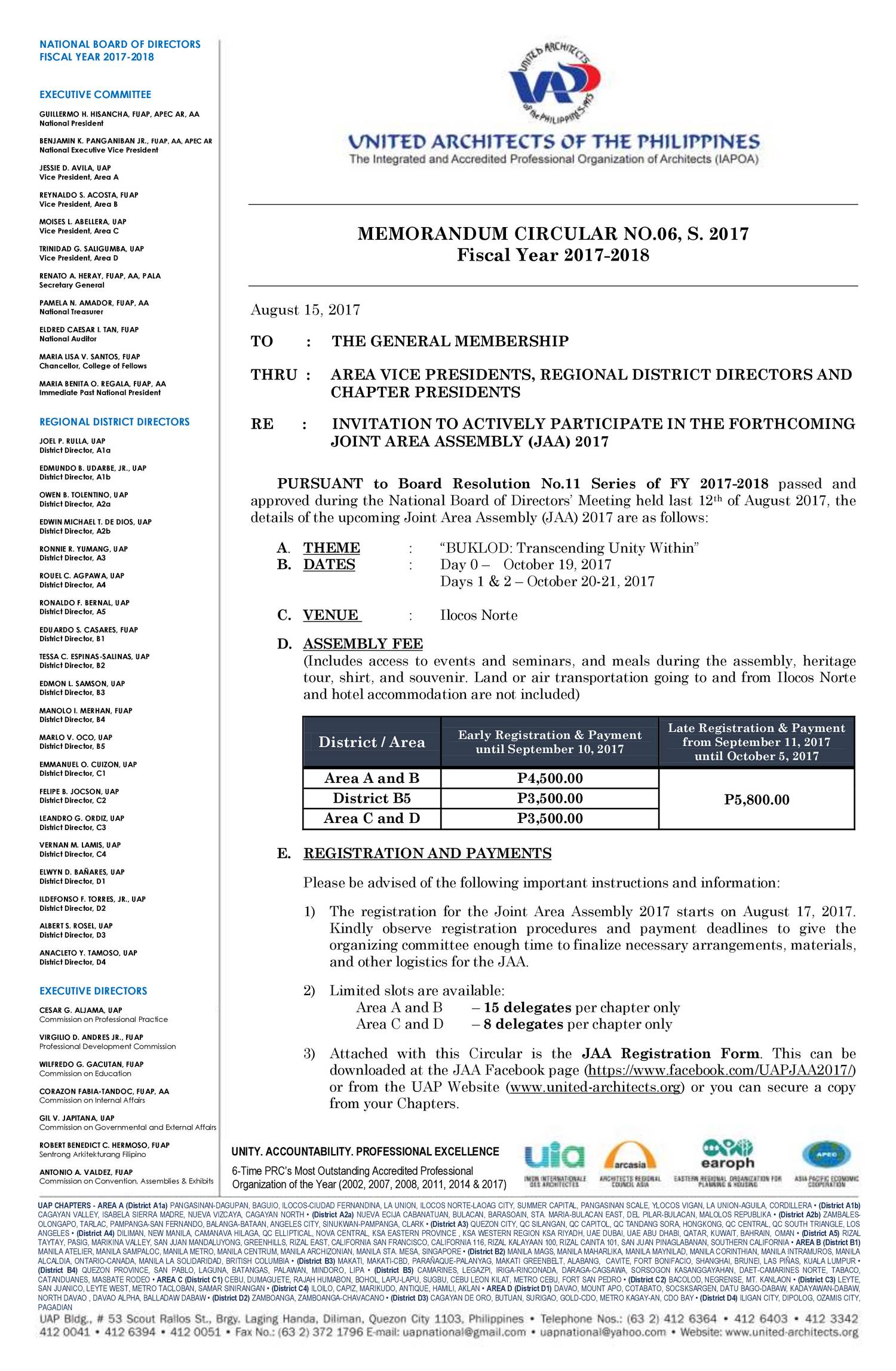 MEMO CIRCULAR NO.06_Joint Area Assembly 2017_08162017.pdf | DocDroid