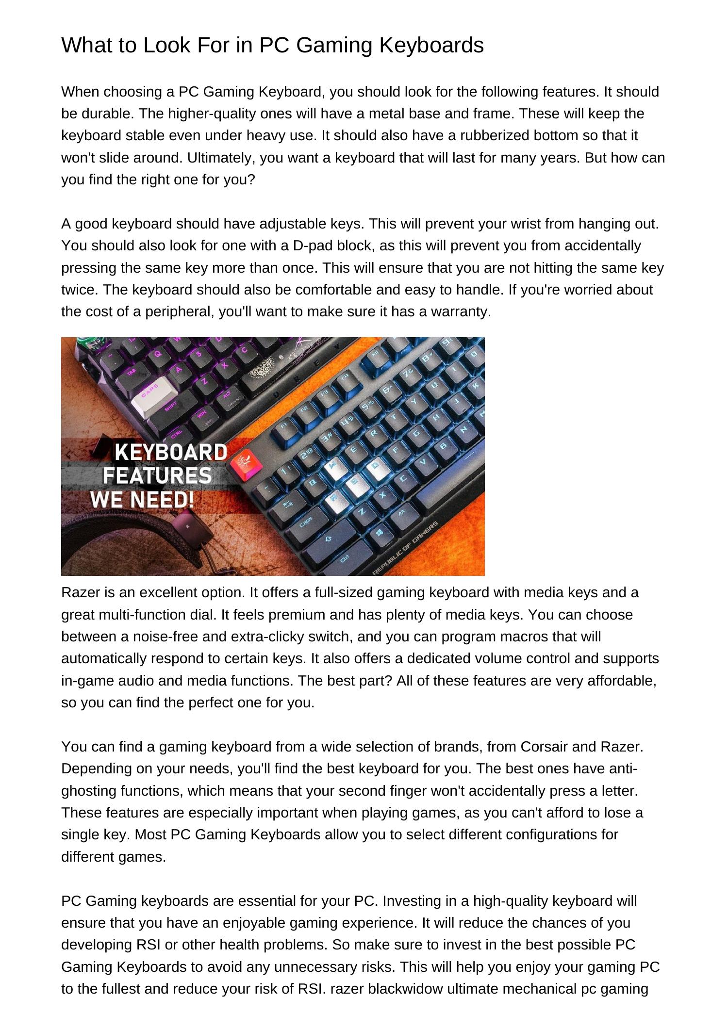 What to Look For in PC Gaming Keyboardsxnzaq.pdf.pdf | DocDroid