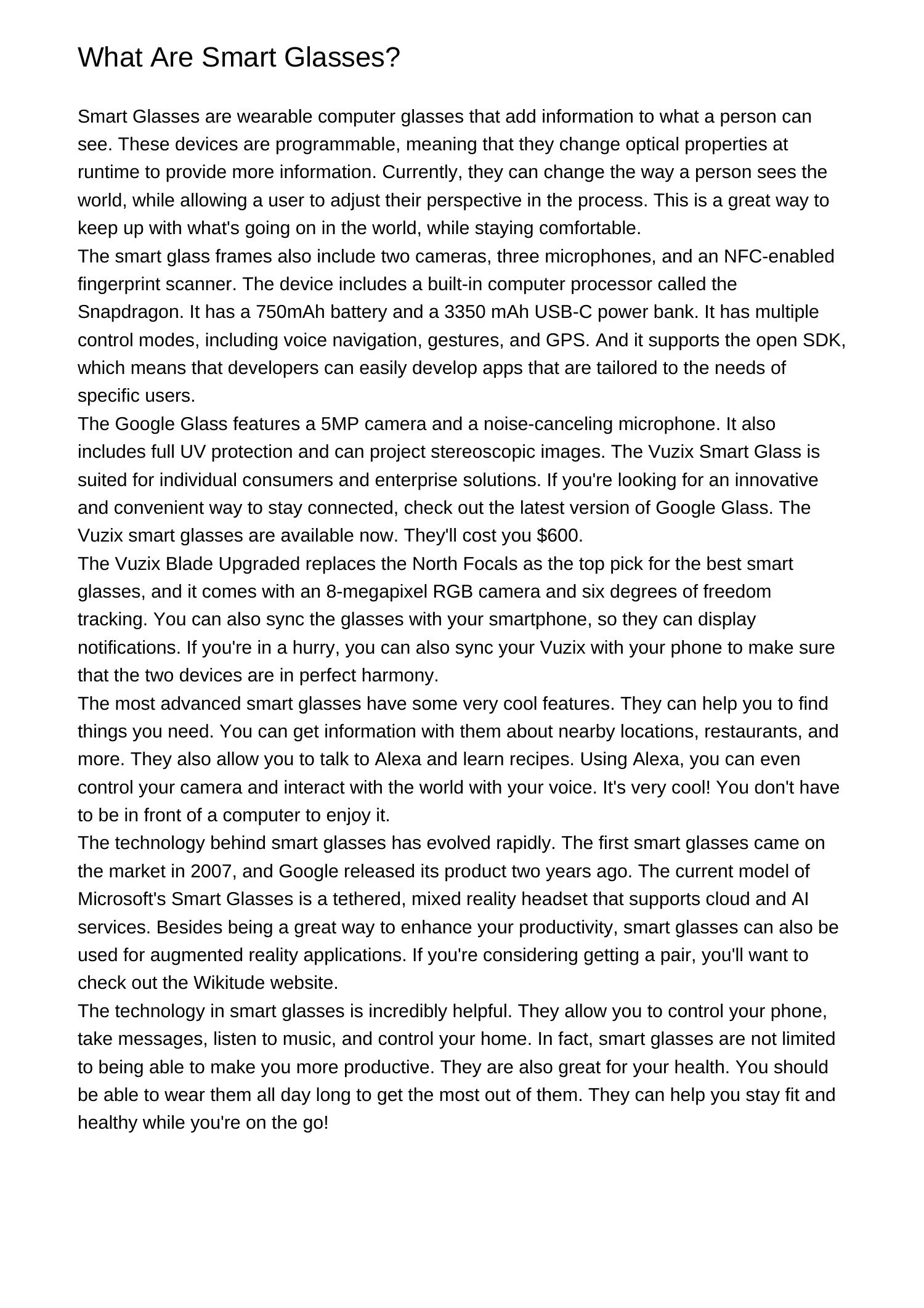 What Are Smart Glassesvvoer.pdf.pdf | DocDroid