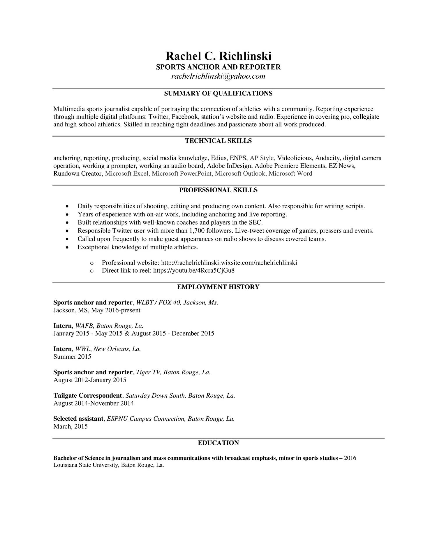 rach fresh resume - no references - no address.docx | DocDroid