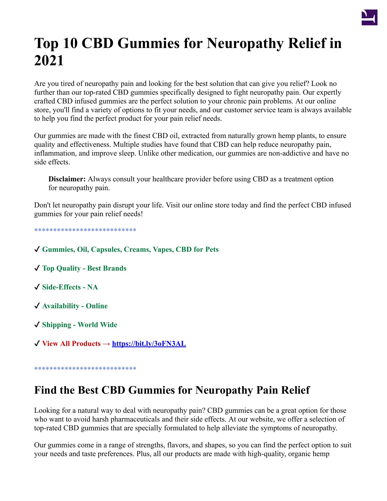 Best cbd gummies for neuropathy.pdf | DocDroid
