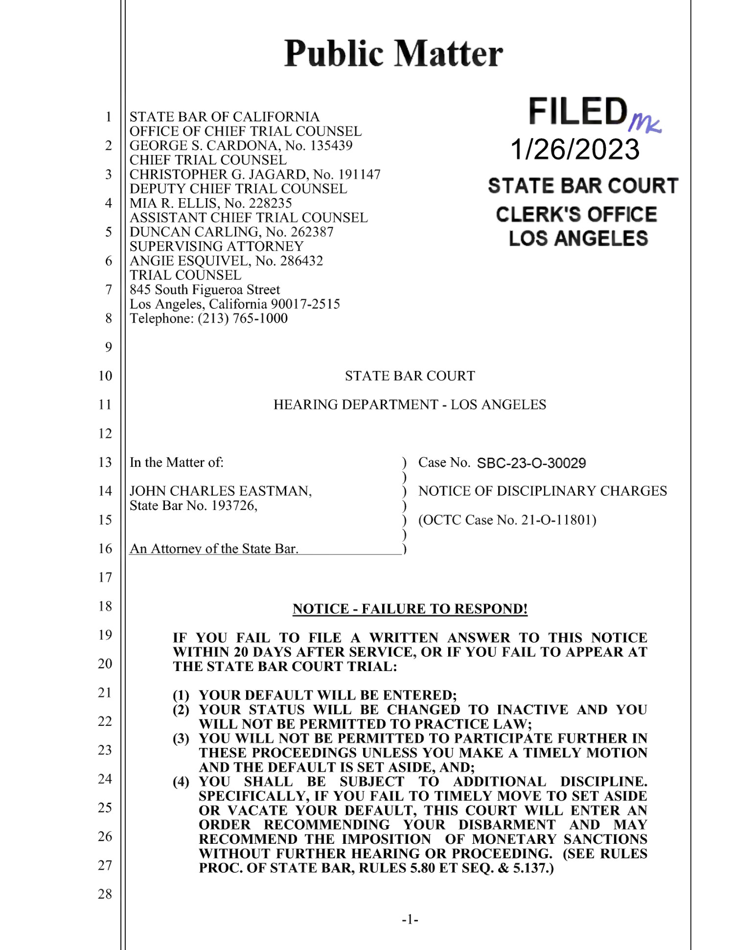 SBC-23-O-30029 - Notice of Disciplinary Charges.pdf | DocDroid