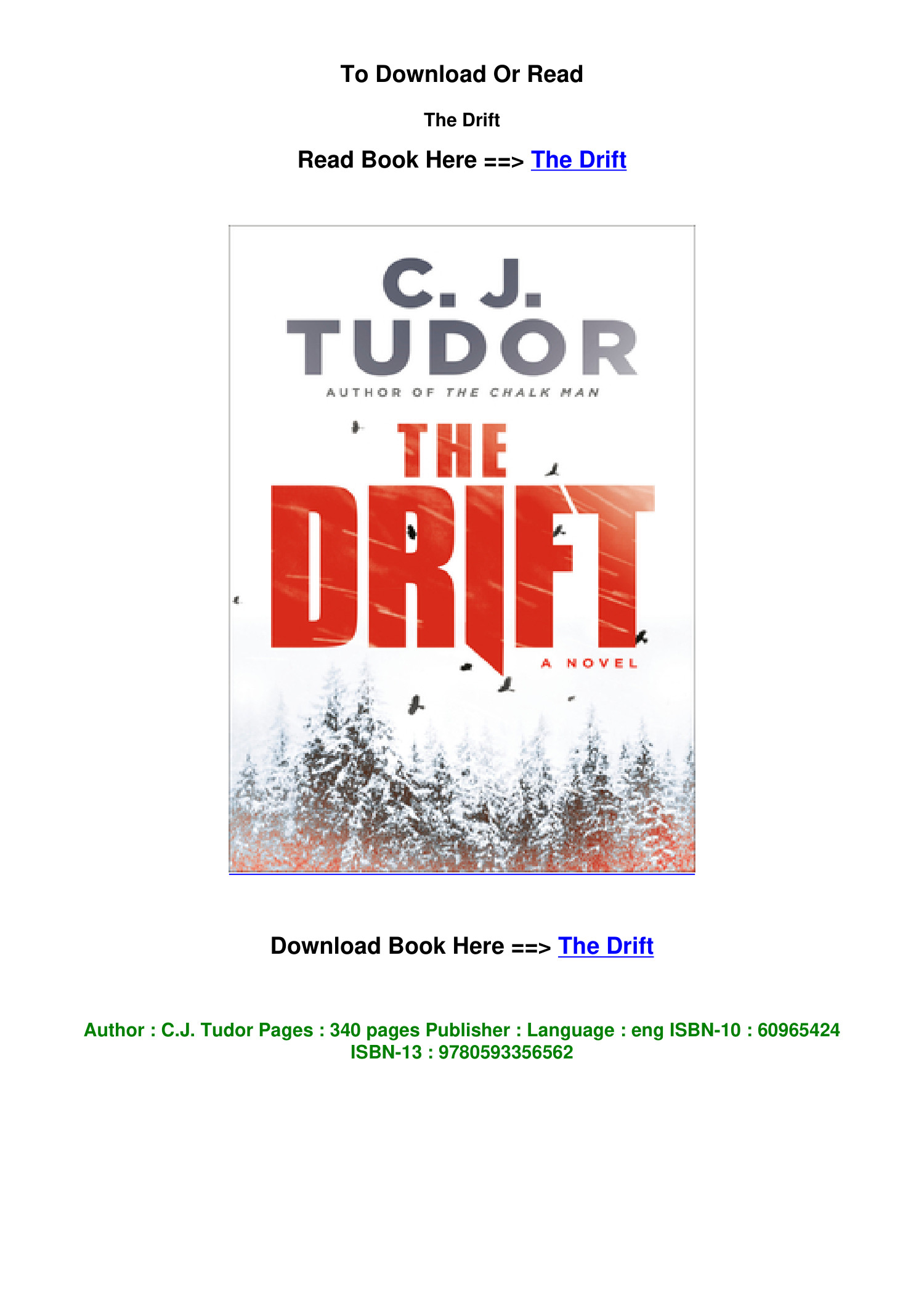 ePub Download The Drift By C J Tudor.pdf | DocDroid