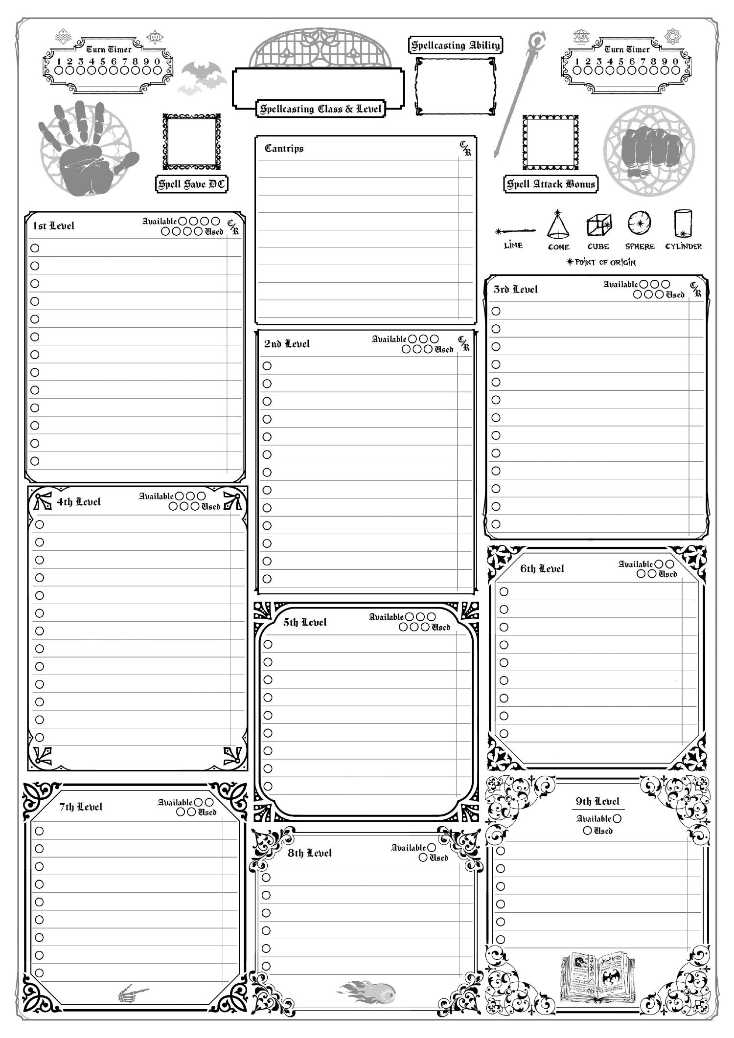 Gothic Spell Sheet.pdf | DocDroid