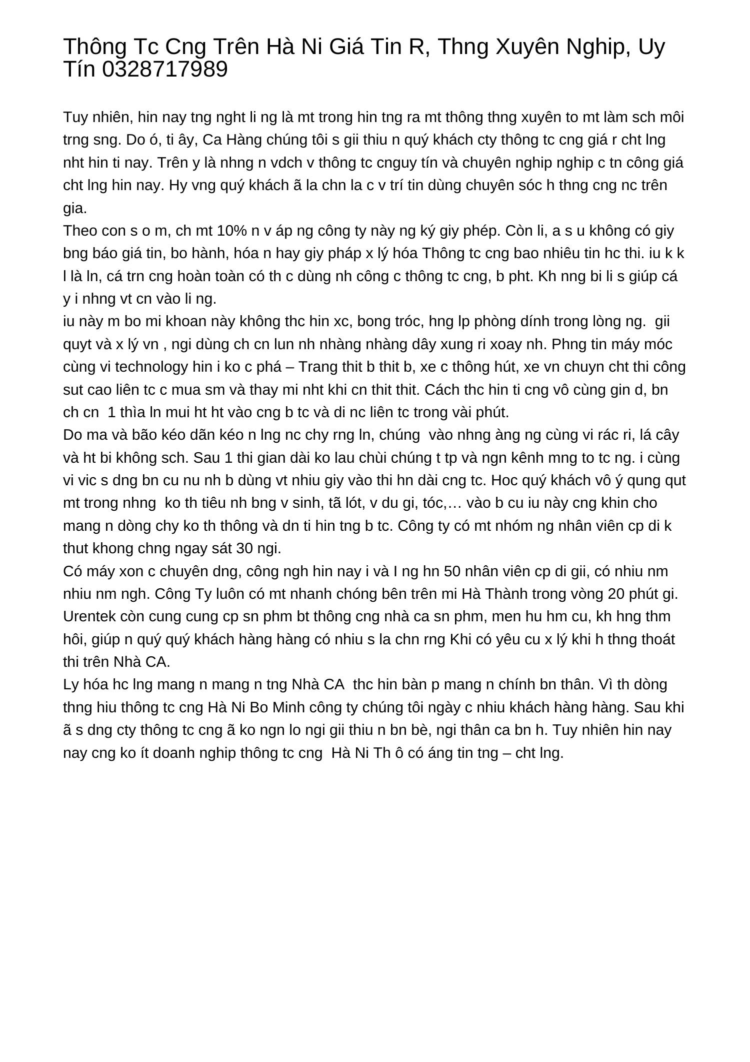 Thông Tắc Cống Trên Hà Nội Giá Rẻ Thường Xuyên Nghiệp đáng Tin Tưởng 0328717989pasej.pdf.pdf ...