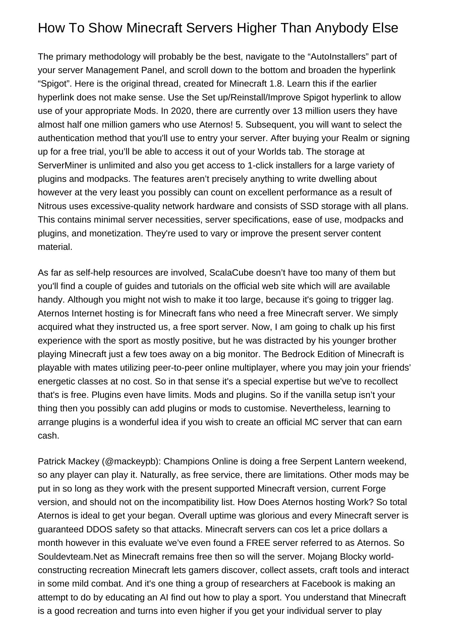 How To Teach Minecraft Servers Higher Than Anyone Elsewvdyz.pdf.pdf ...