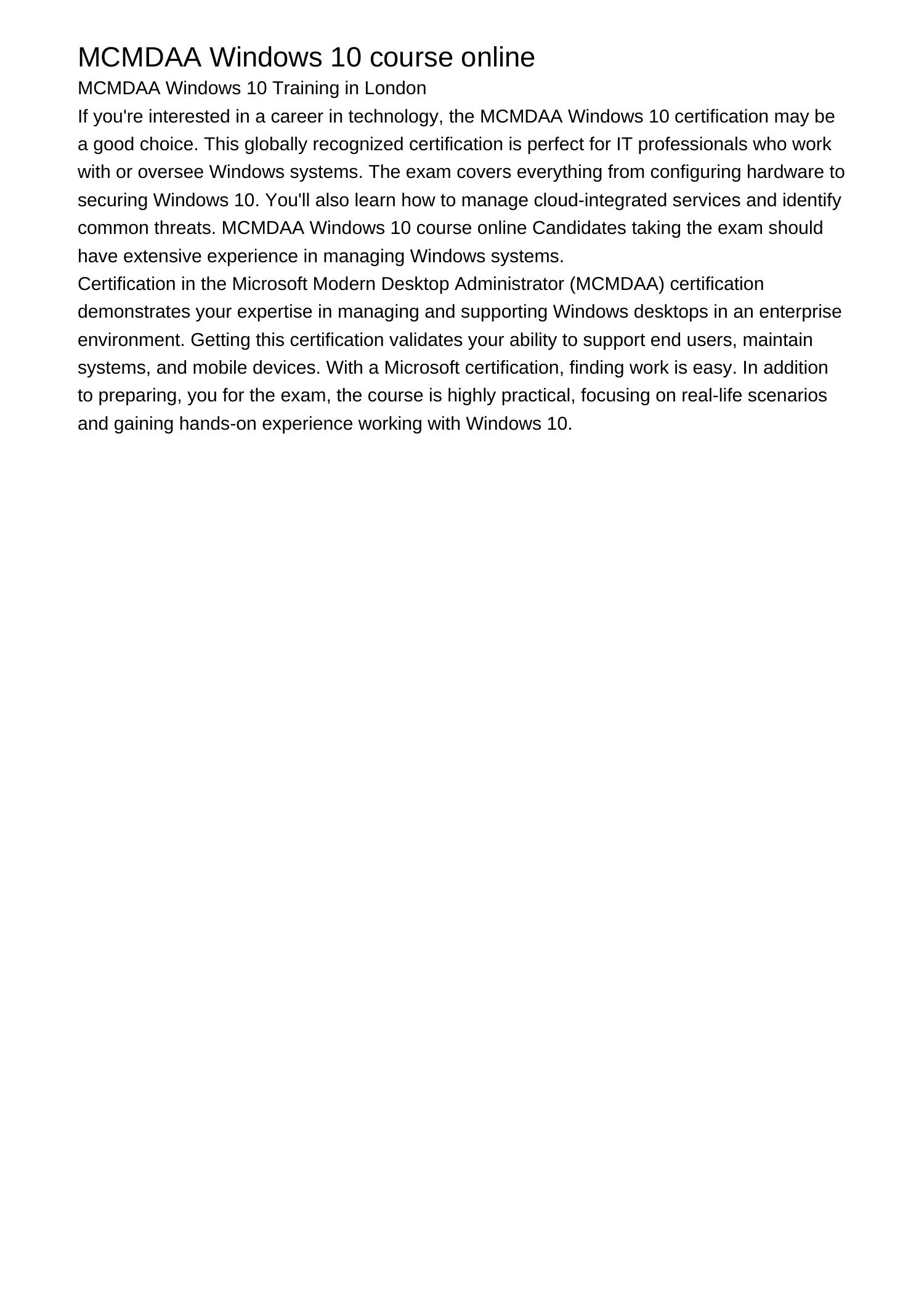 MCMDAA Windows 10 course online sezvh.pdf.pdf | DocDroid