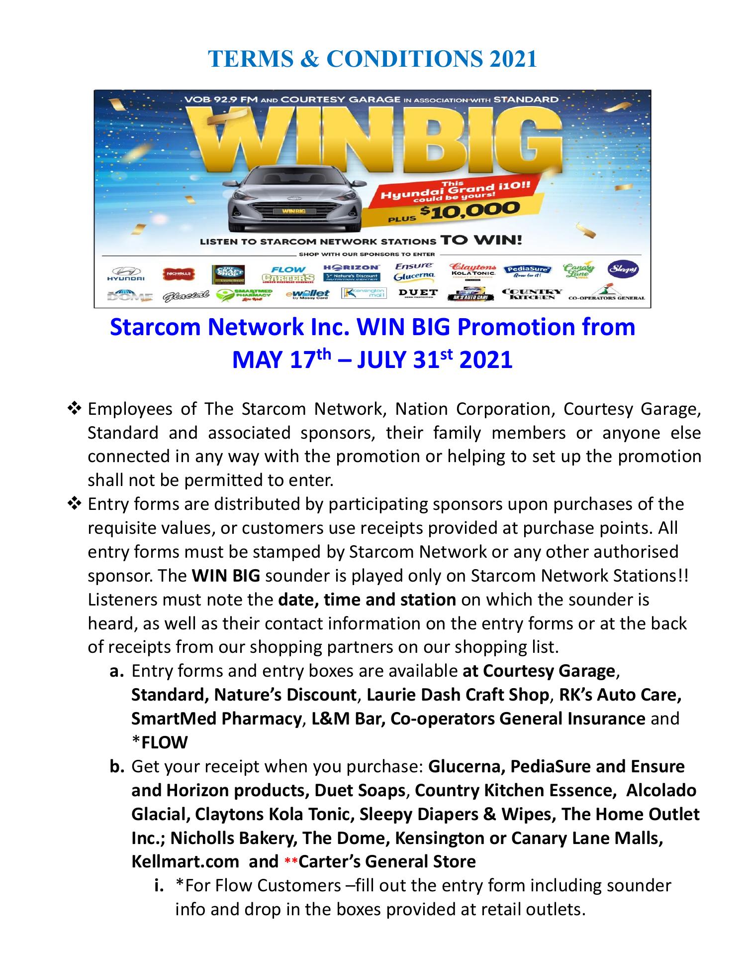 WIN BIG PROMOTION - Terms and Conditions FINAL (1).docx | DocDroid