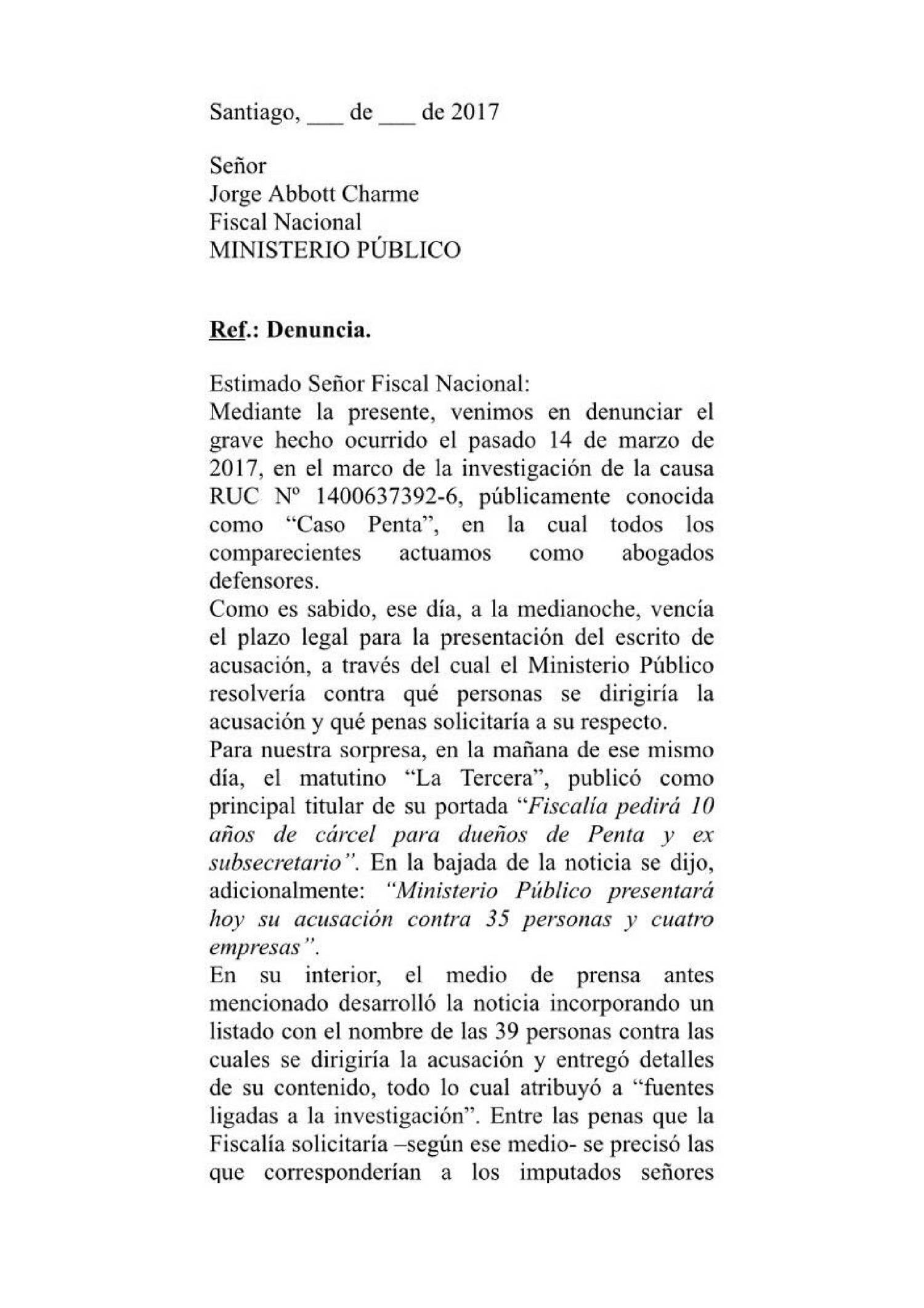 Denuncia por filtración en Penta.pdf | DocDroid