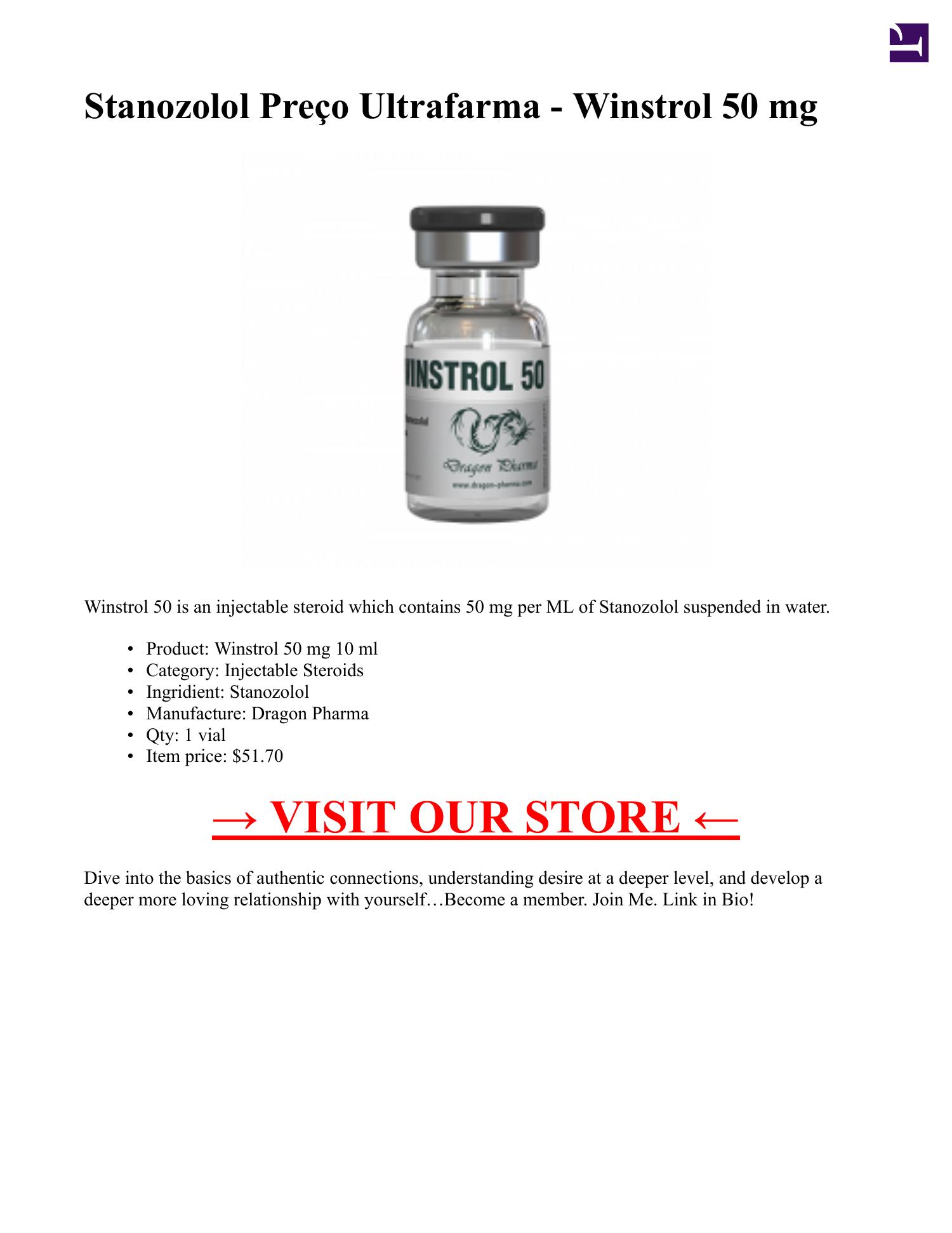 Stanozolol Preço Ultrafarma - Winstrol 50 mg 1 vial 10 ml.pdf | DocDroid