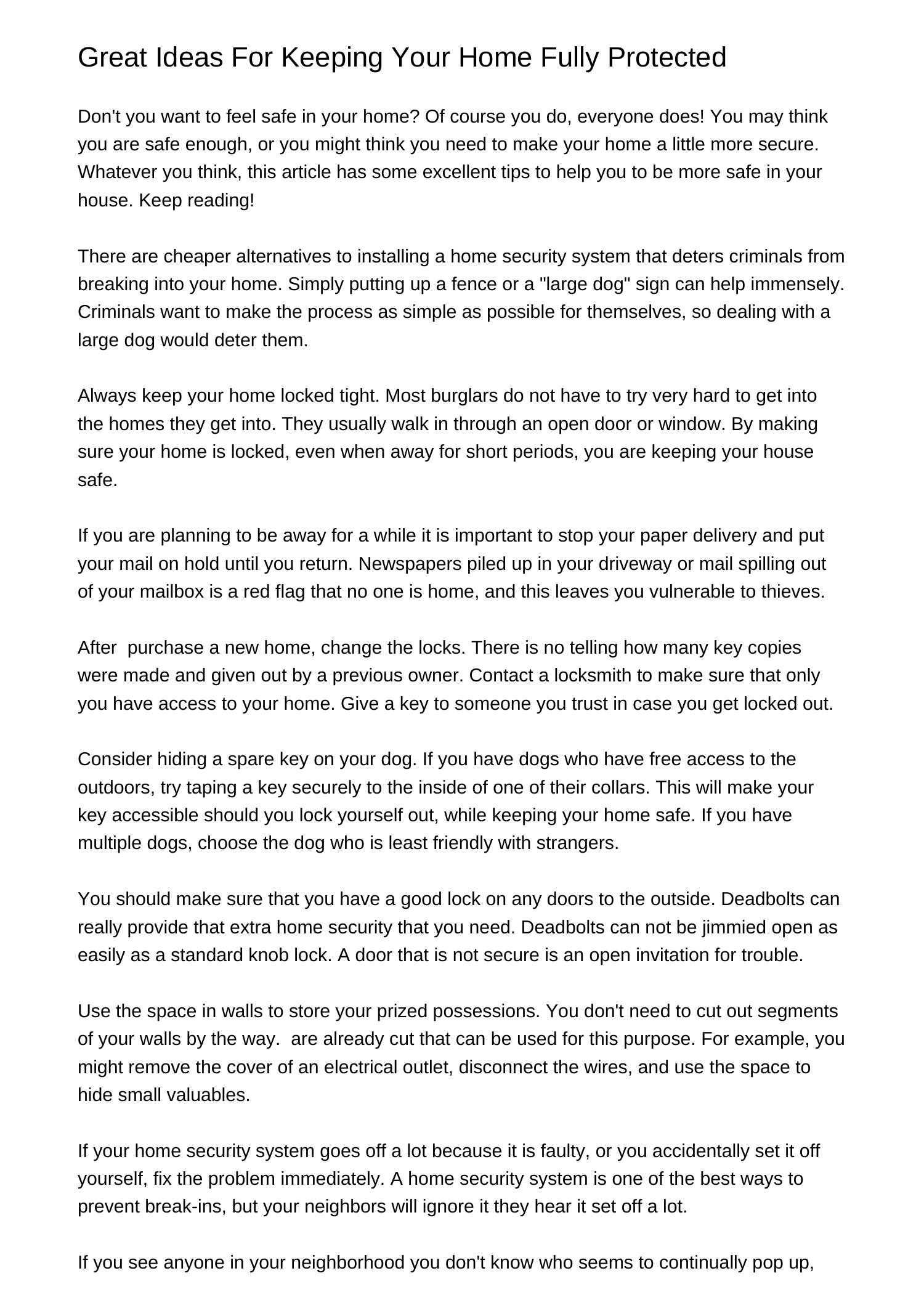 Great Ideas For Keeping Your Home Fully Protectedclpfh.pdf.pdf | DocDroid