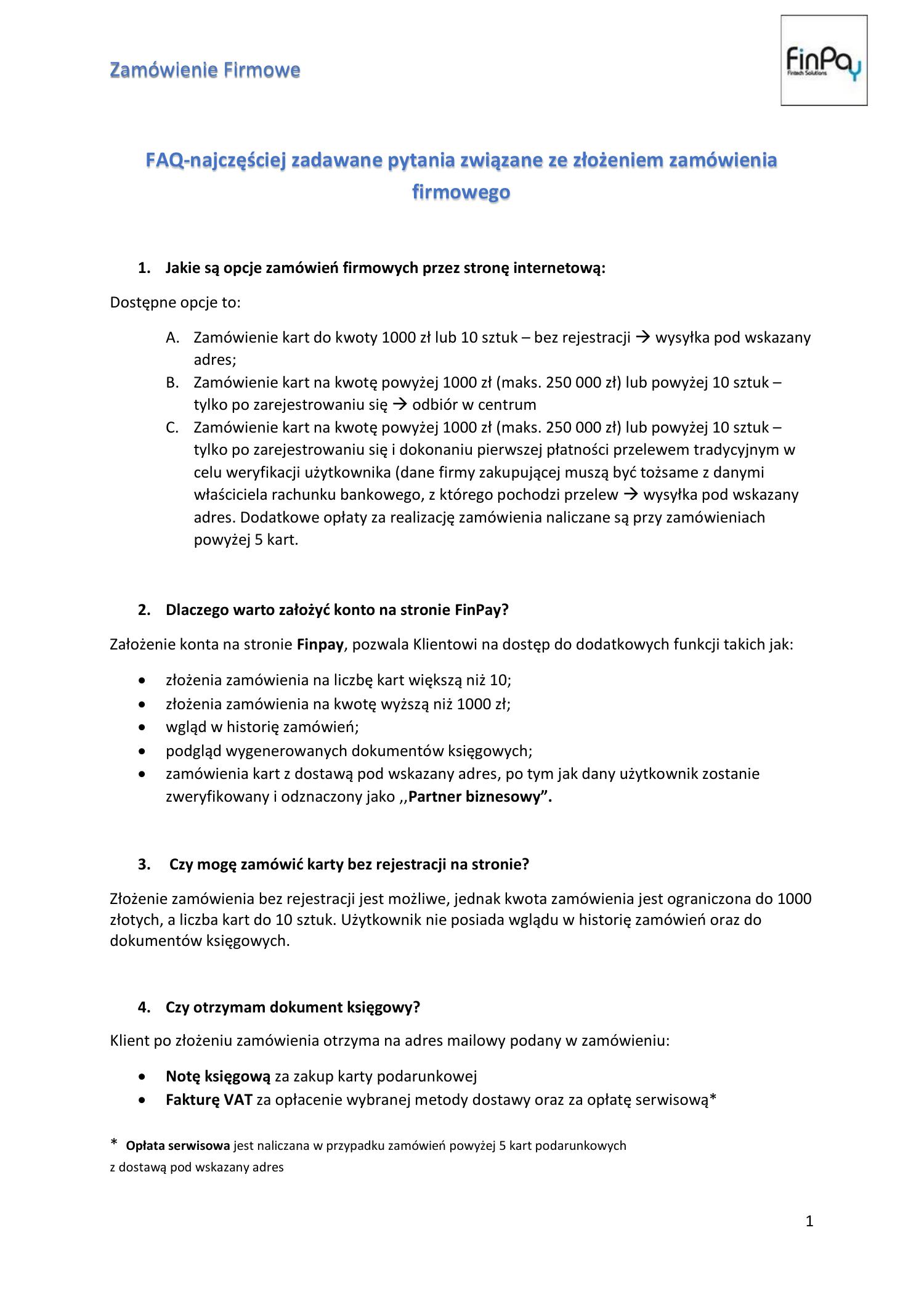 FAQ zamówienia firmowe.pdf | DocDroid