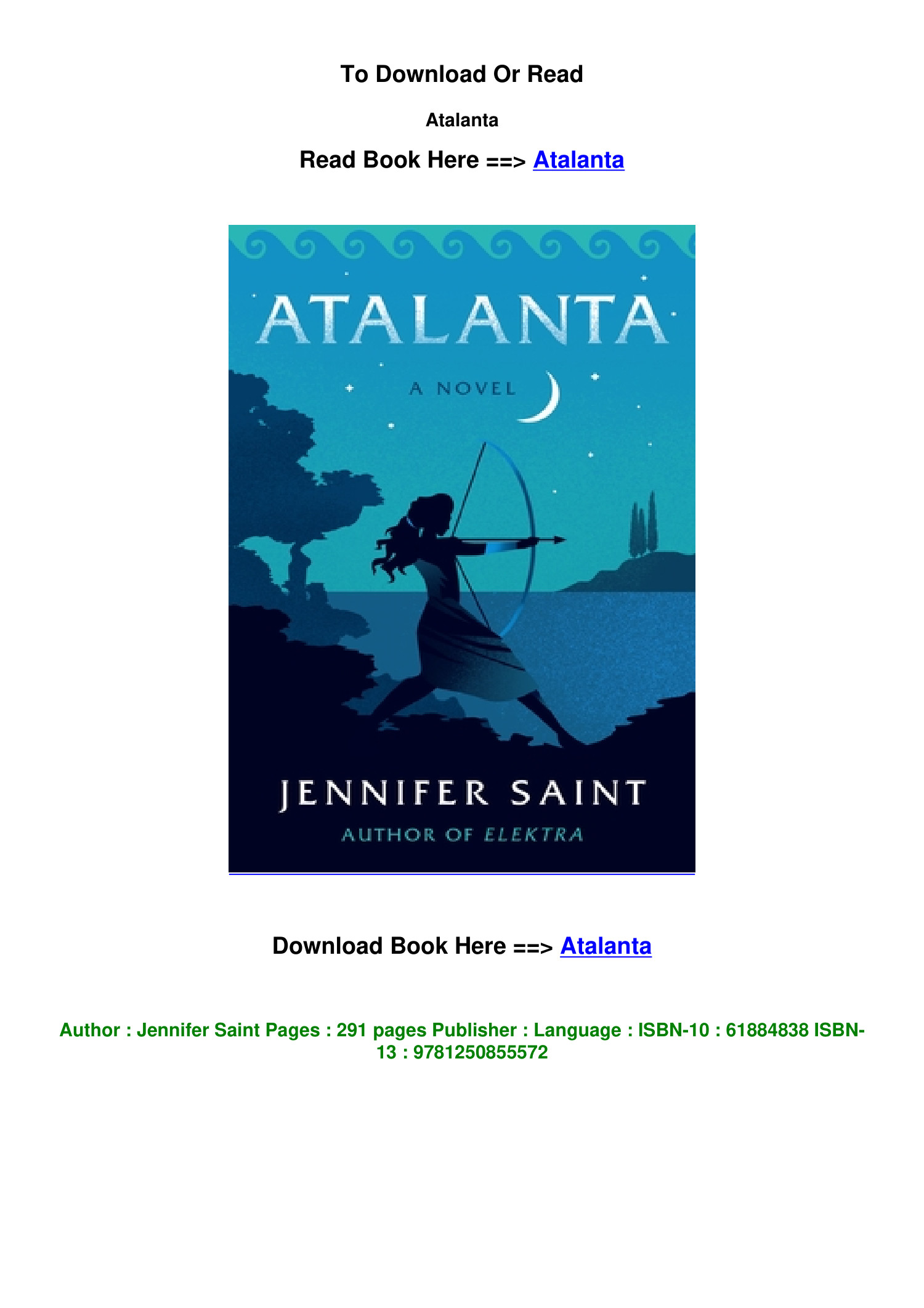 EPub DOWNLOAD Atalanta BY Jennifer Saint.pdf | DocDroid