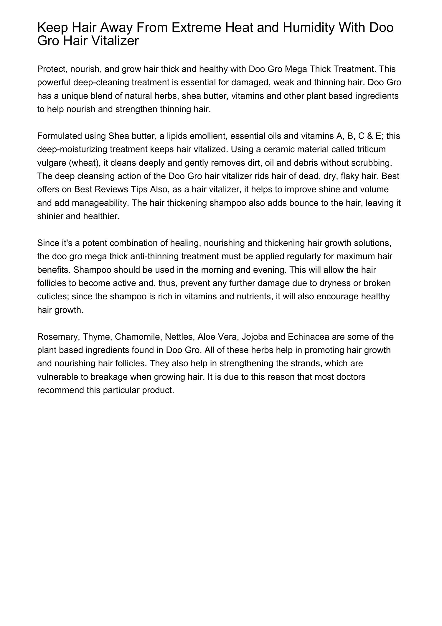 Keep Hair Away From Extreme Heat and Humidity With Doo Gro Hair Vitalizervcigg.pdf.pdf | DocDroid