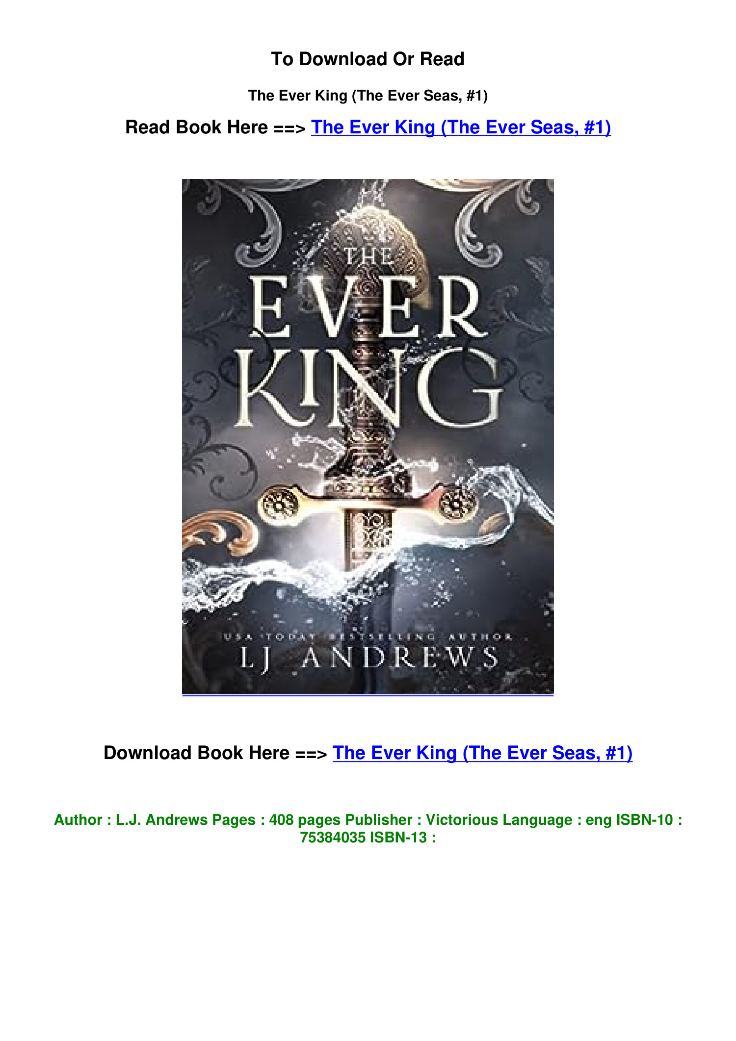 DOWNLOAD PDF The Ever King The Ever Seas 1 By L J Andrews.pdf | DocDroid