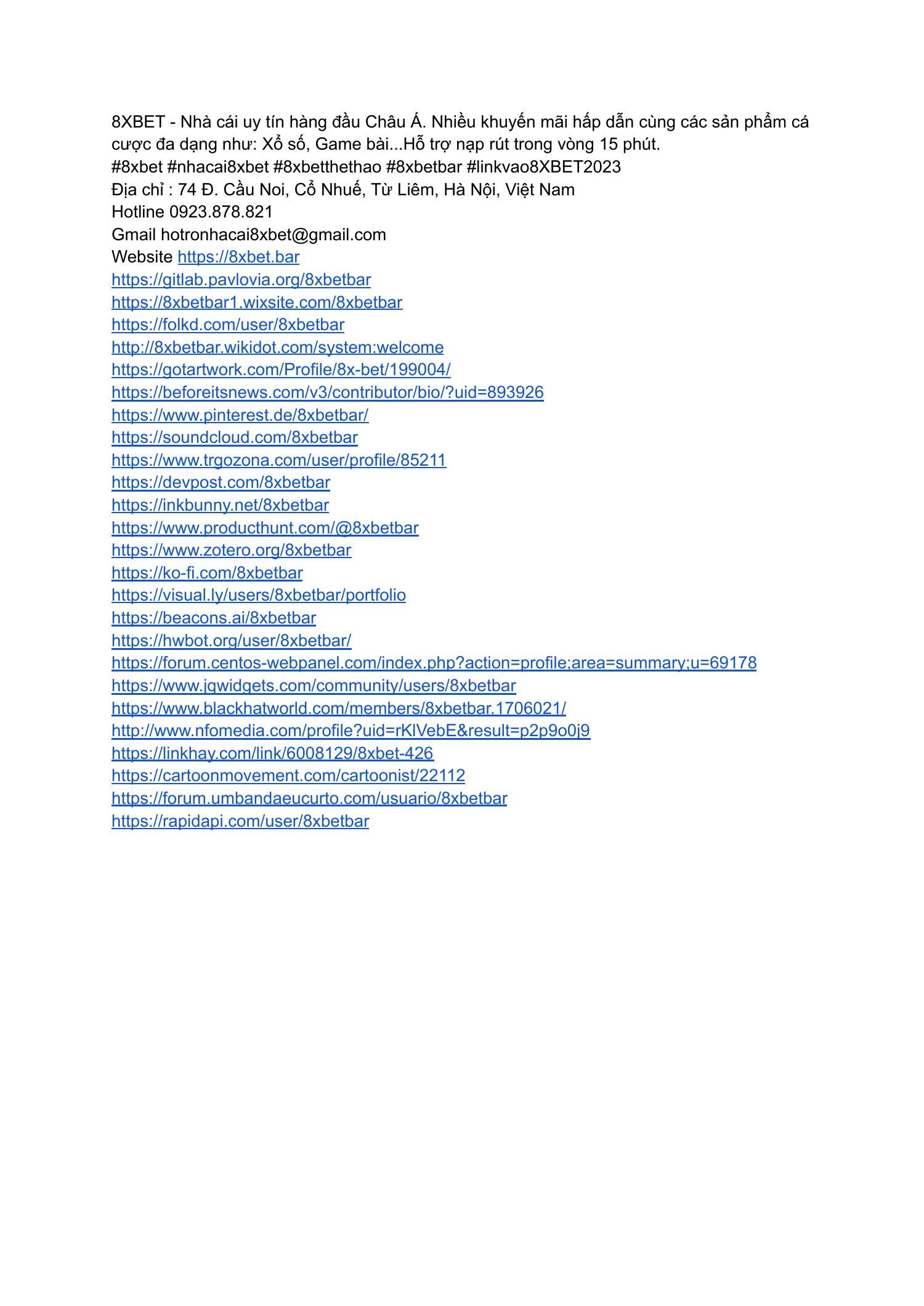 8XBET TRANG CHỦ NHÀ CÁI CÁ CƯỢC THỂ THAO UY TÍN.pdf | DocDroid