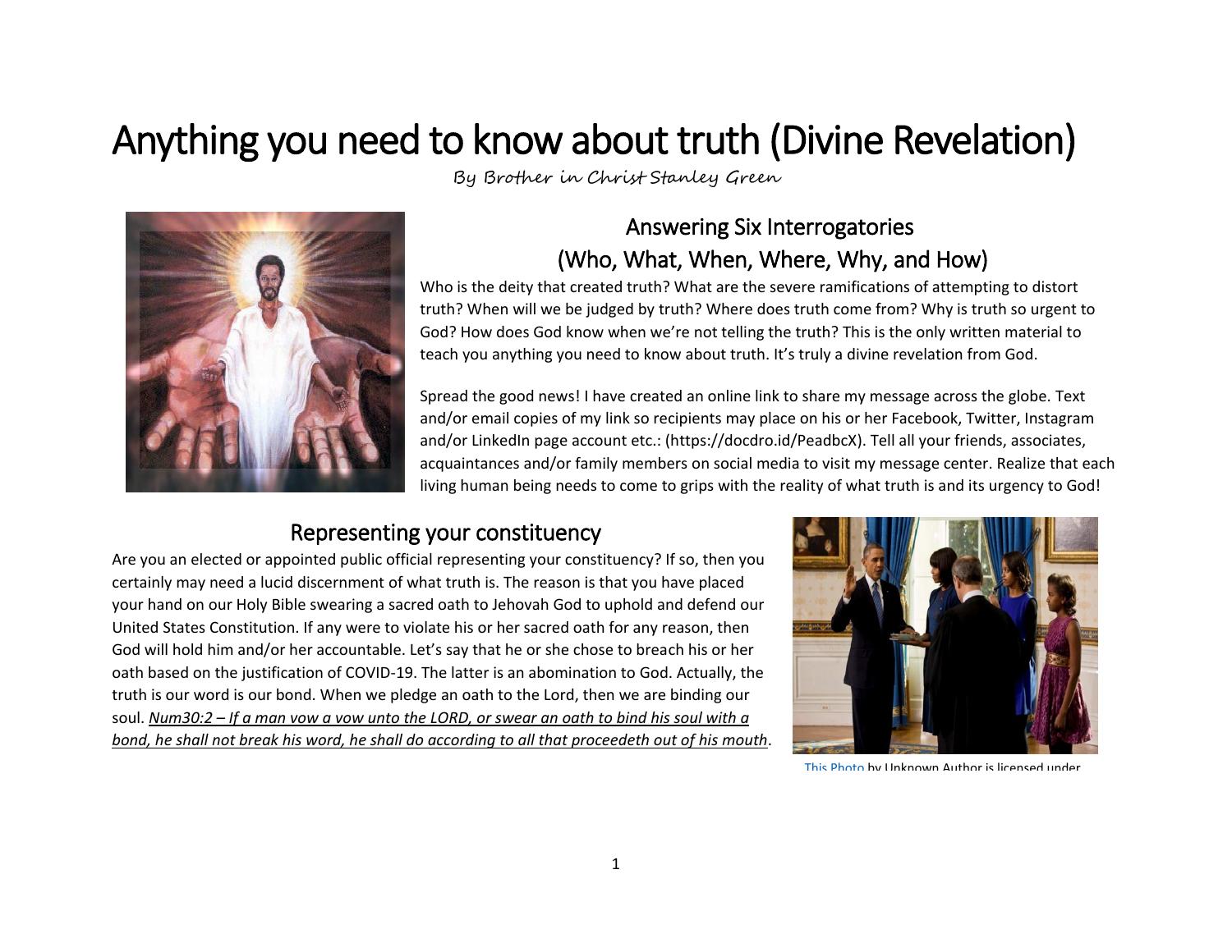 Anything you need to know about truth (Divine Revelation).pdf | DocDroid