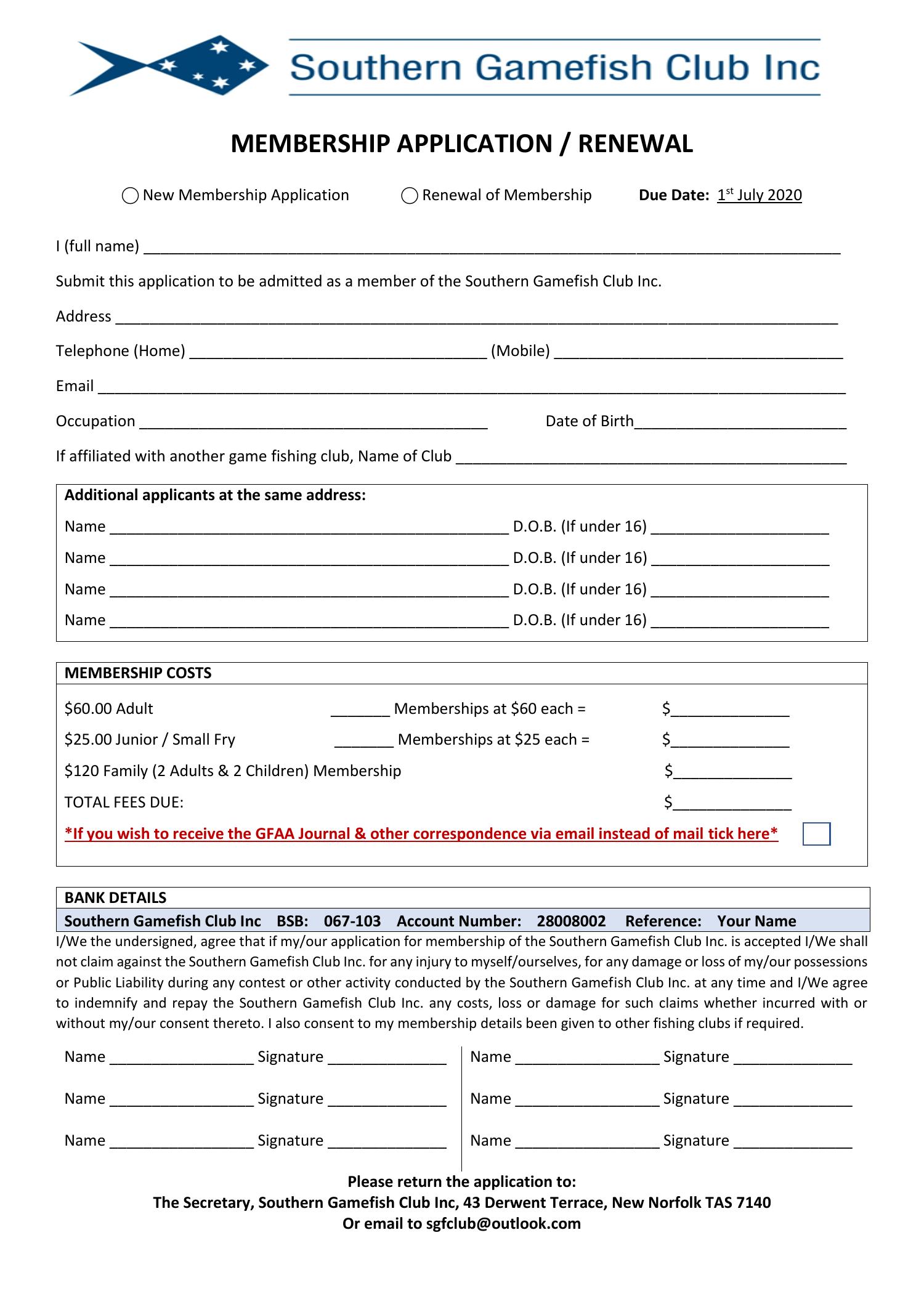 Membership Application 2020.pdf | DocDroid