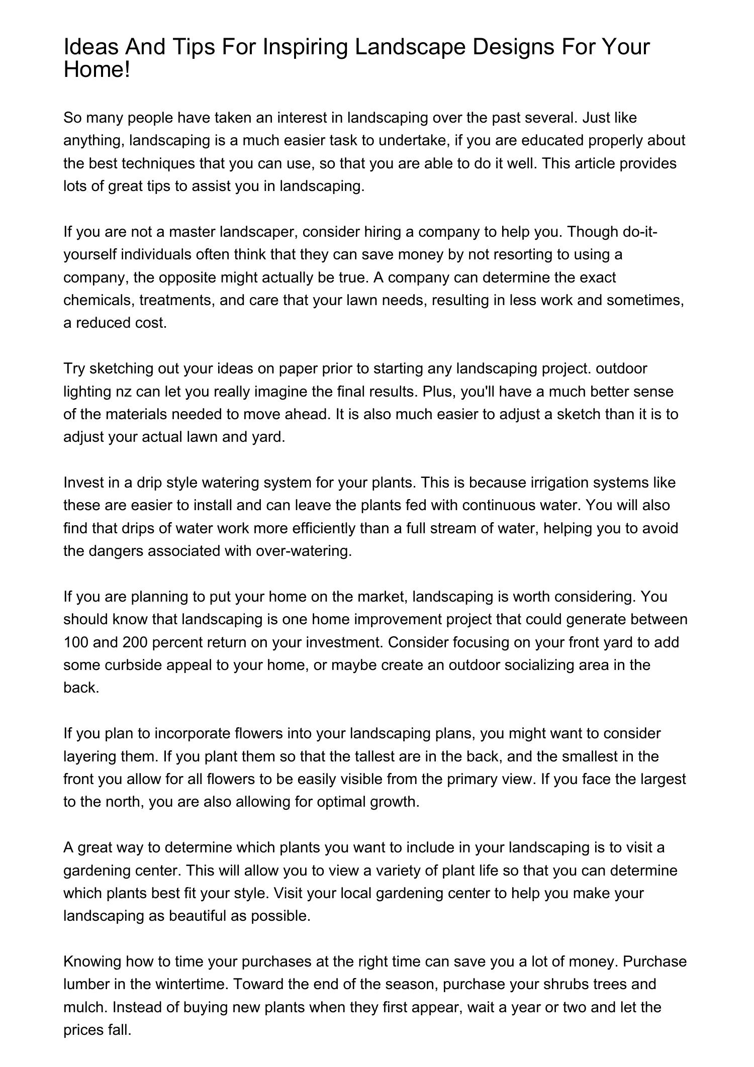 Ideas And Tips For Inspiring Landscape Designs For Your Homegqfko.pdf ...