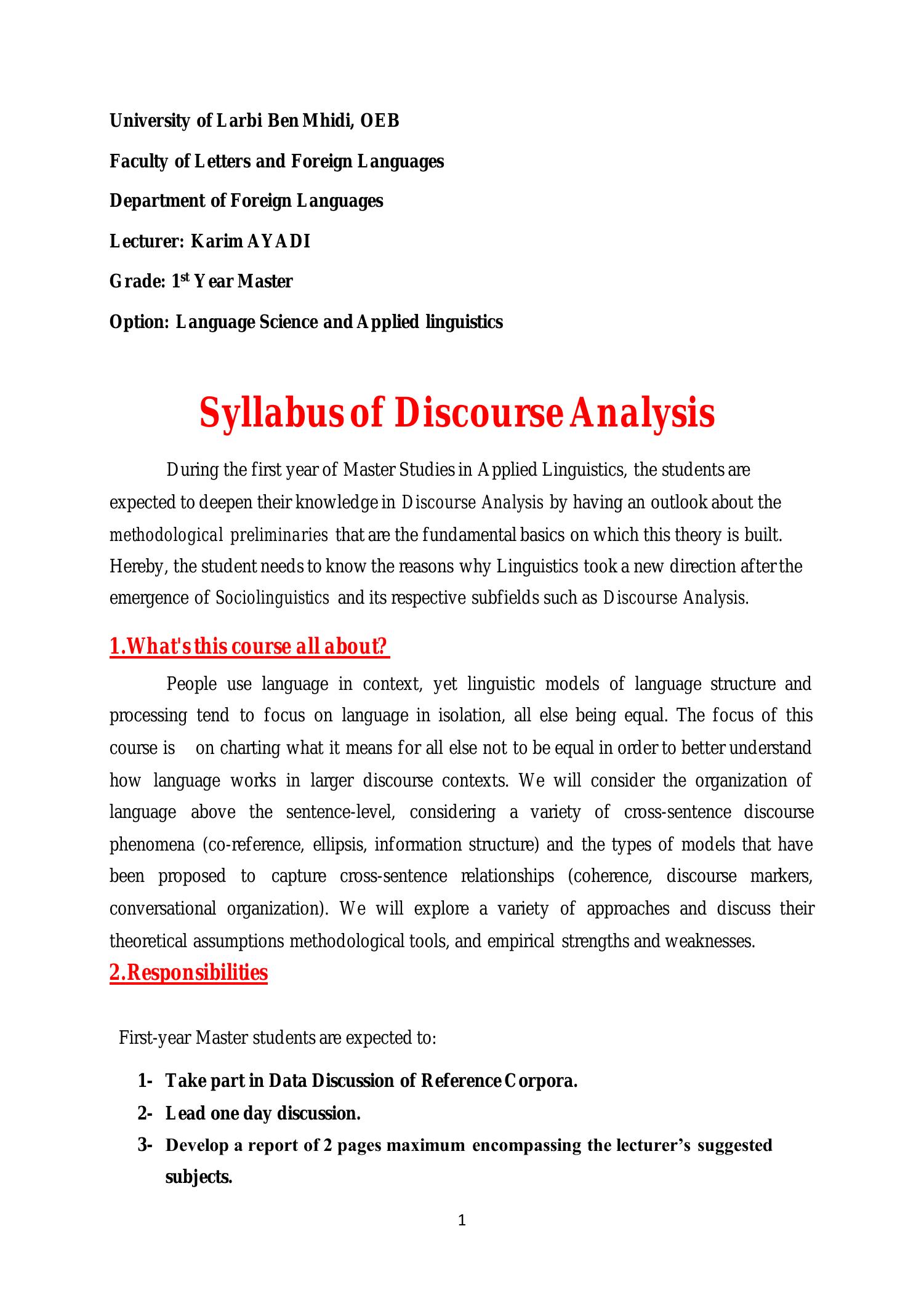 The project of Discourse Analysis/ Simplified English Lessons.docx | DocDroid