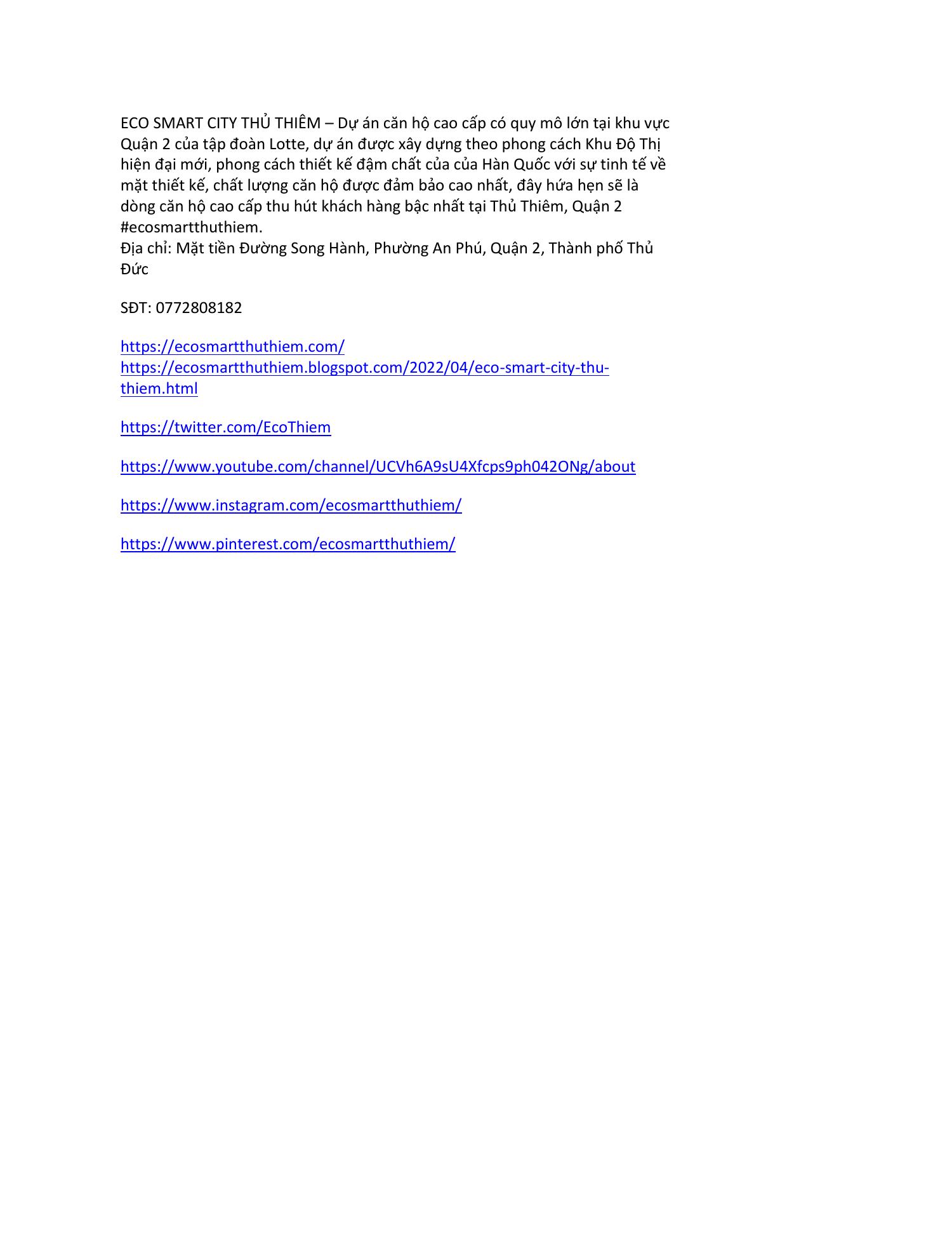 ECO SMART CITY THỦ THIÊM.docx | DocDroid