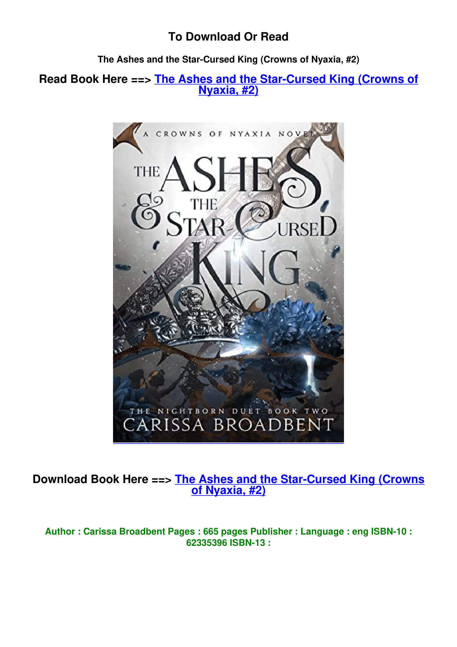 Download pdf The Ashes and the Star Cursed King Crowns of Nyaxia 2 By .pdf | DocDroid