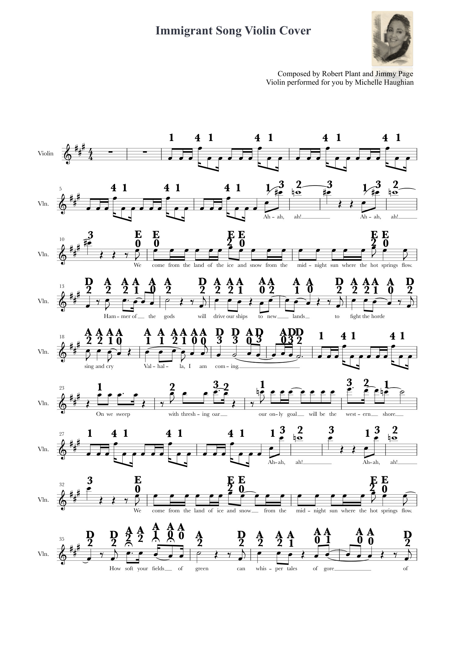 Immigrant Song Violin Cover .pdf | DocDroid
