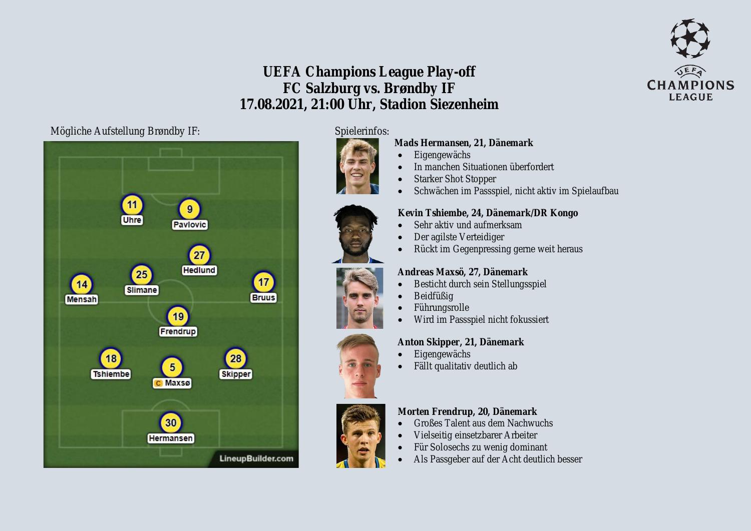 Play Off Matchsheet Bröndby Pdf Docdroid