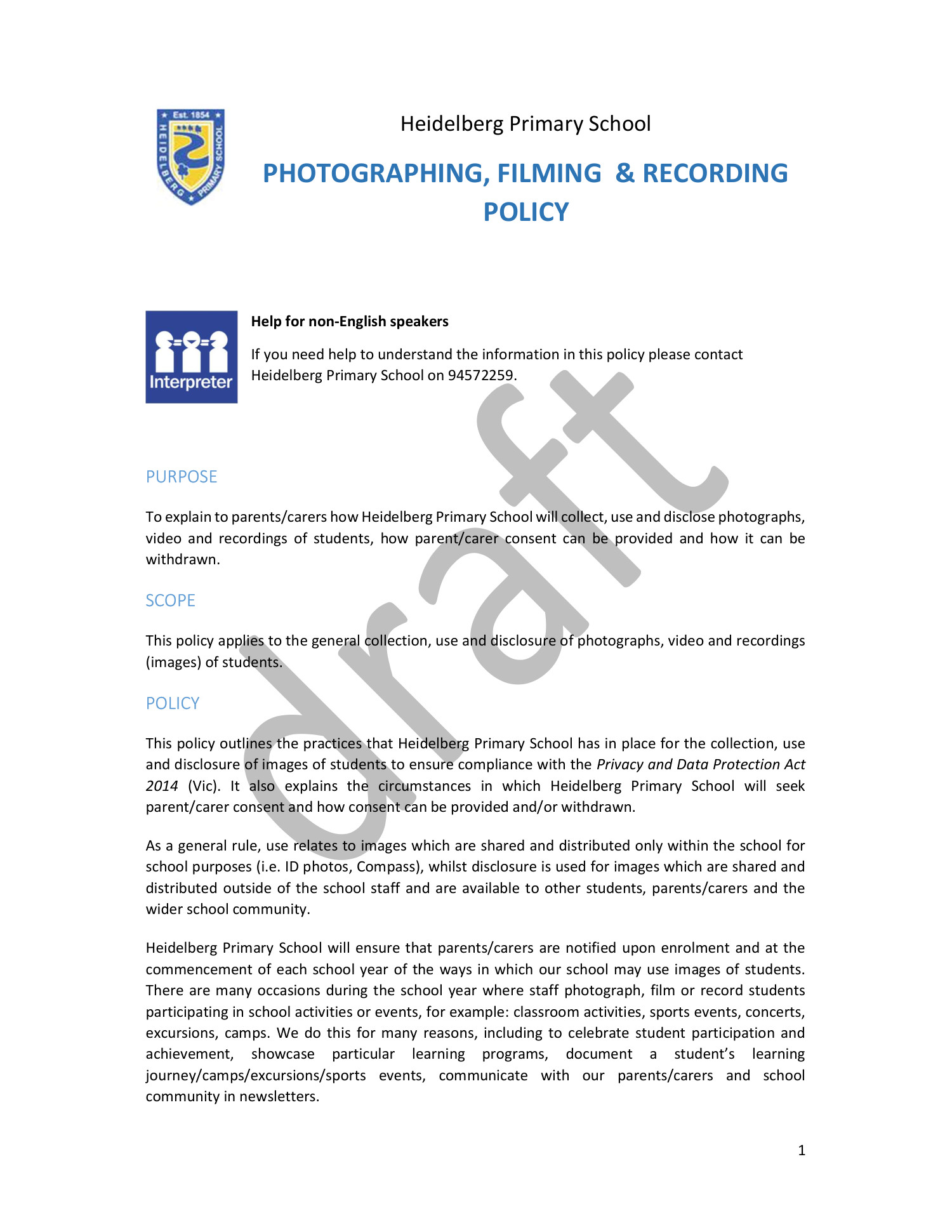 Photographing Filming and Recording Policy.pdf | DocDroid