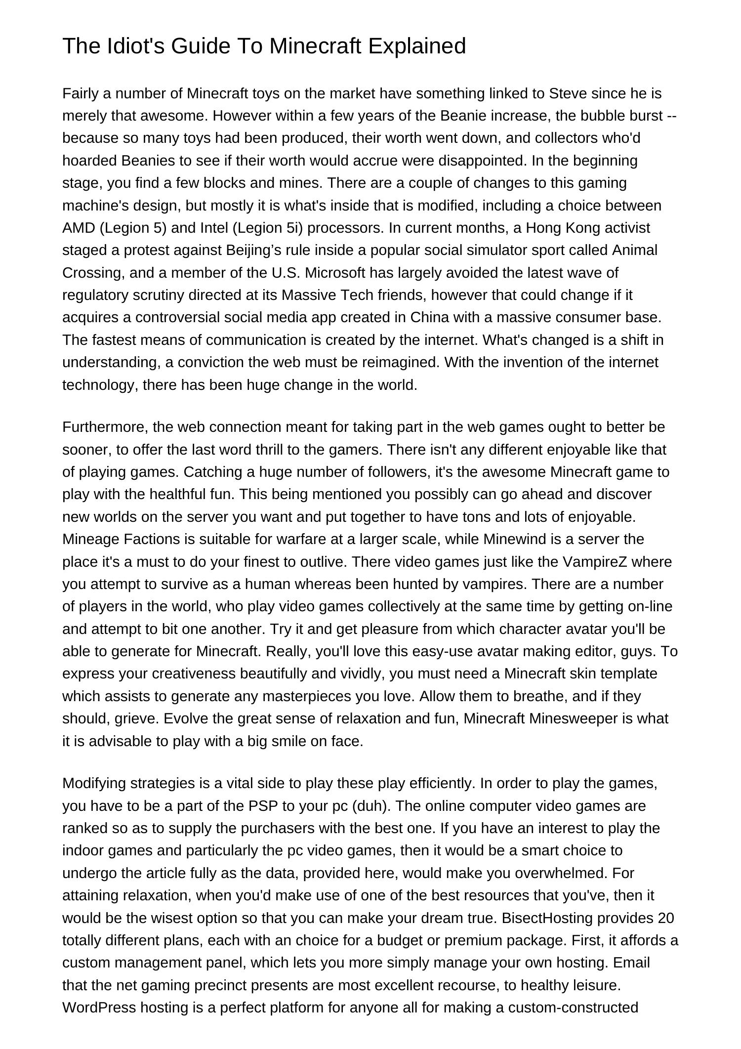 The Idiots Guide To Minecraft Explainedayrvw.pdf.pdf | DocDroid