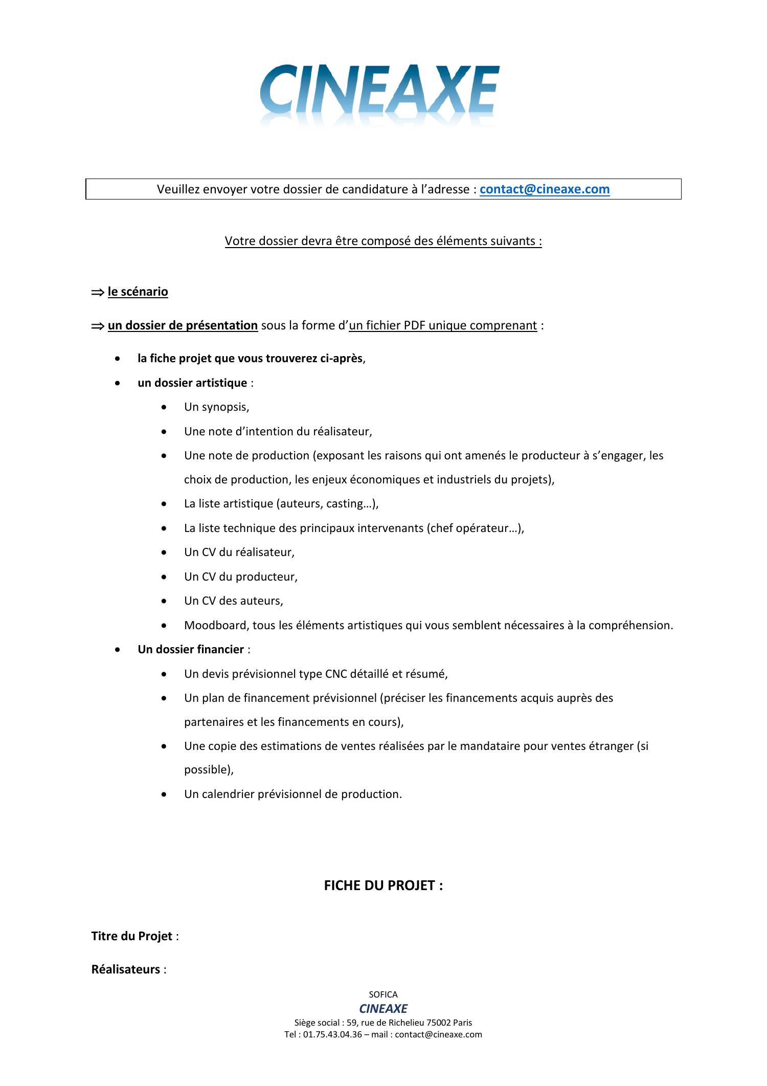 Dossier-Production-CINEAXE.docx | DocDroid