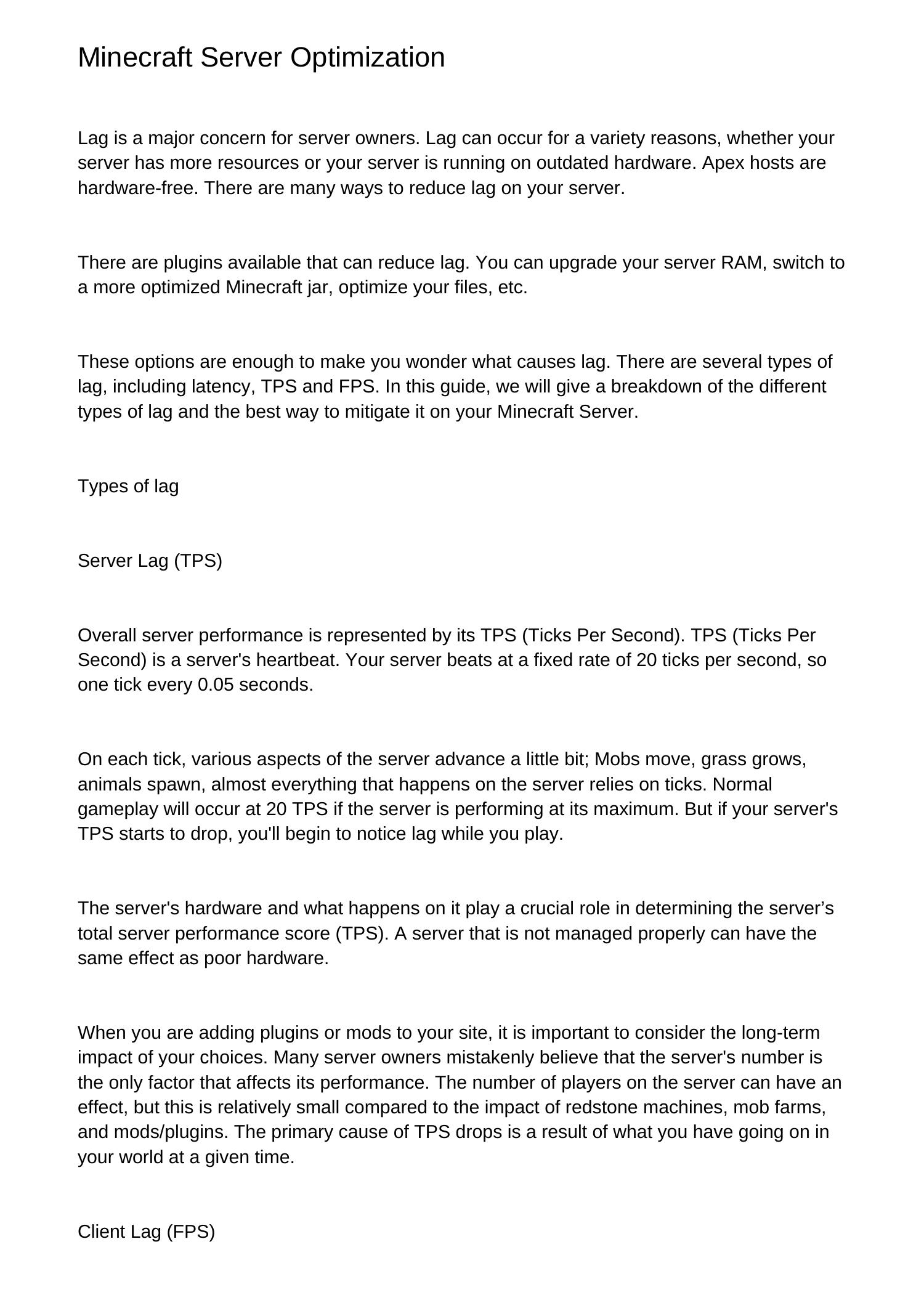 Minecraft Server Optimizationfvggf.pdf.pdf | DocDroid