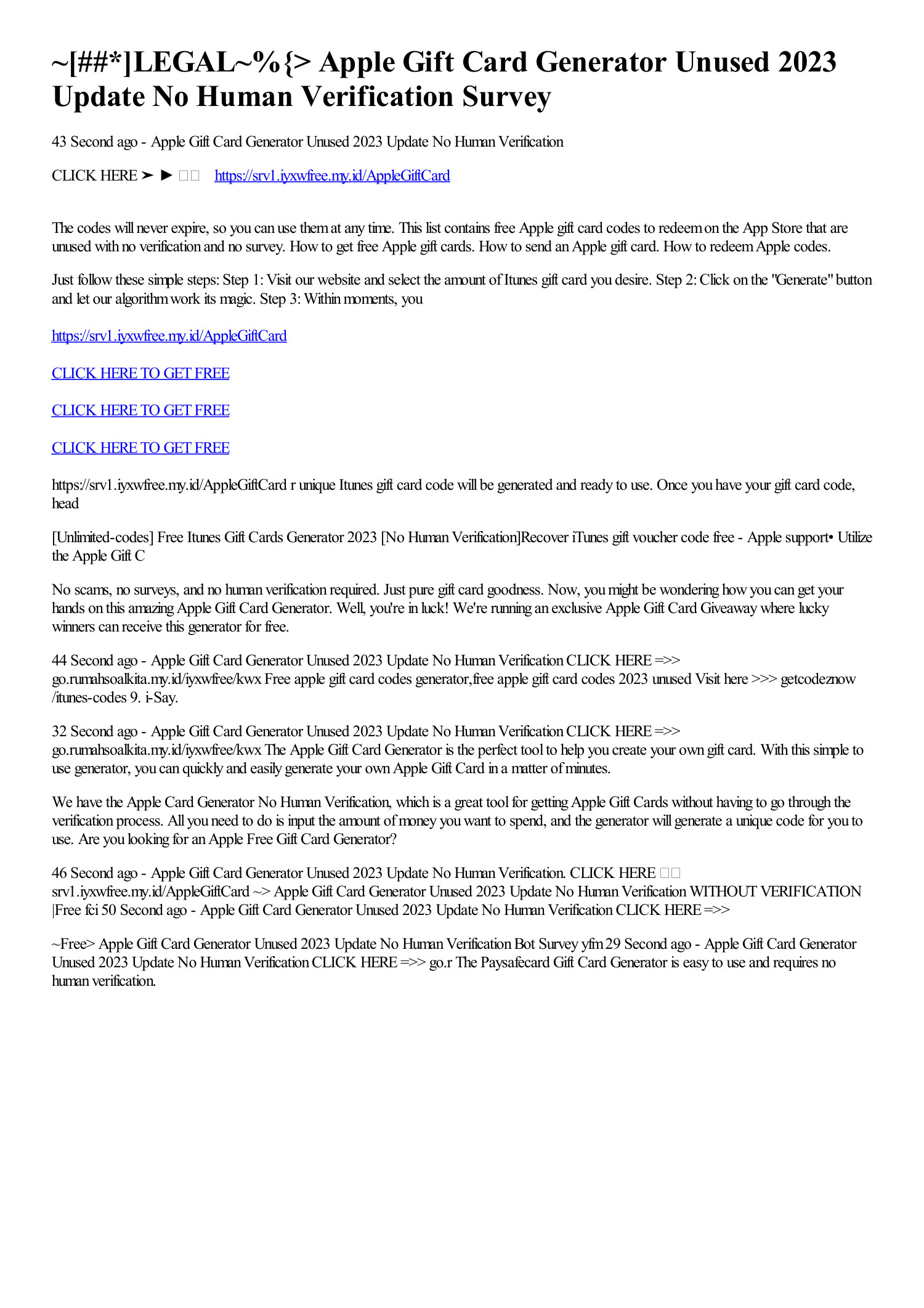 LEGAL~%{ Apple Gift Card Generator Unused 2023 Update No Human ...