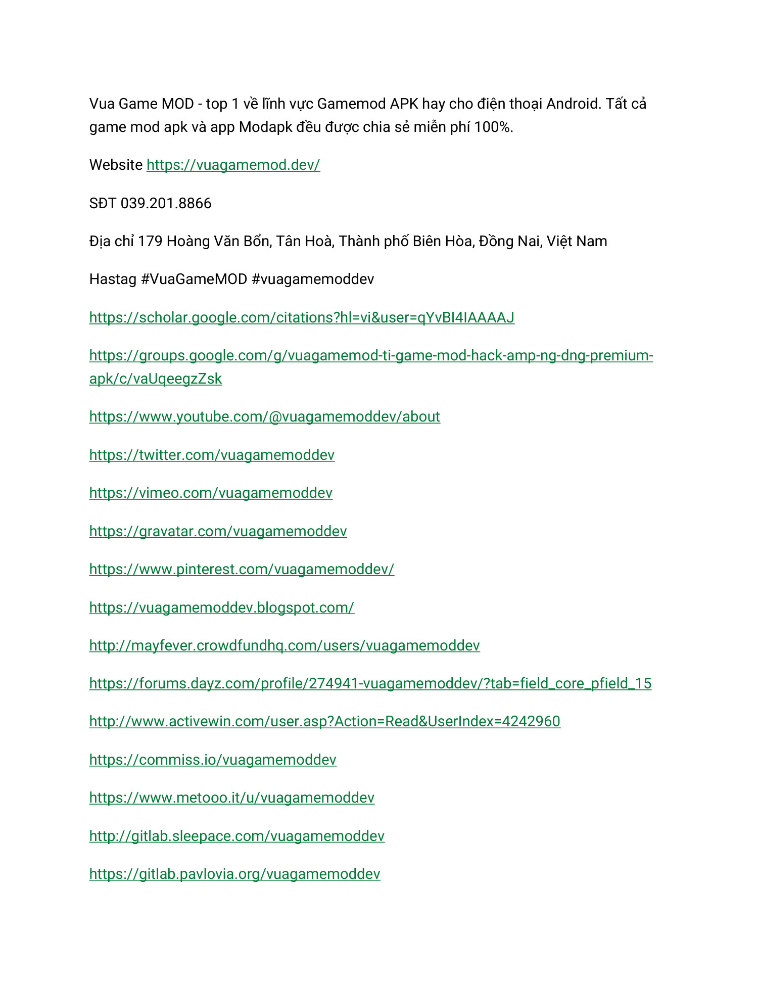 Vua Game MOD.docx | DocDroid