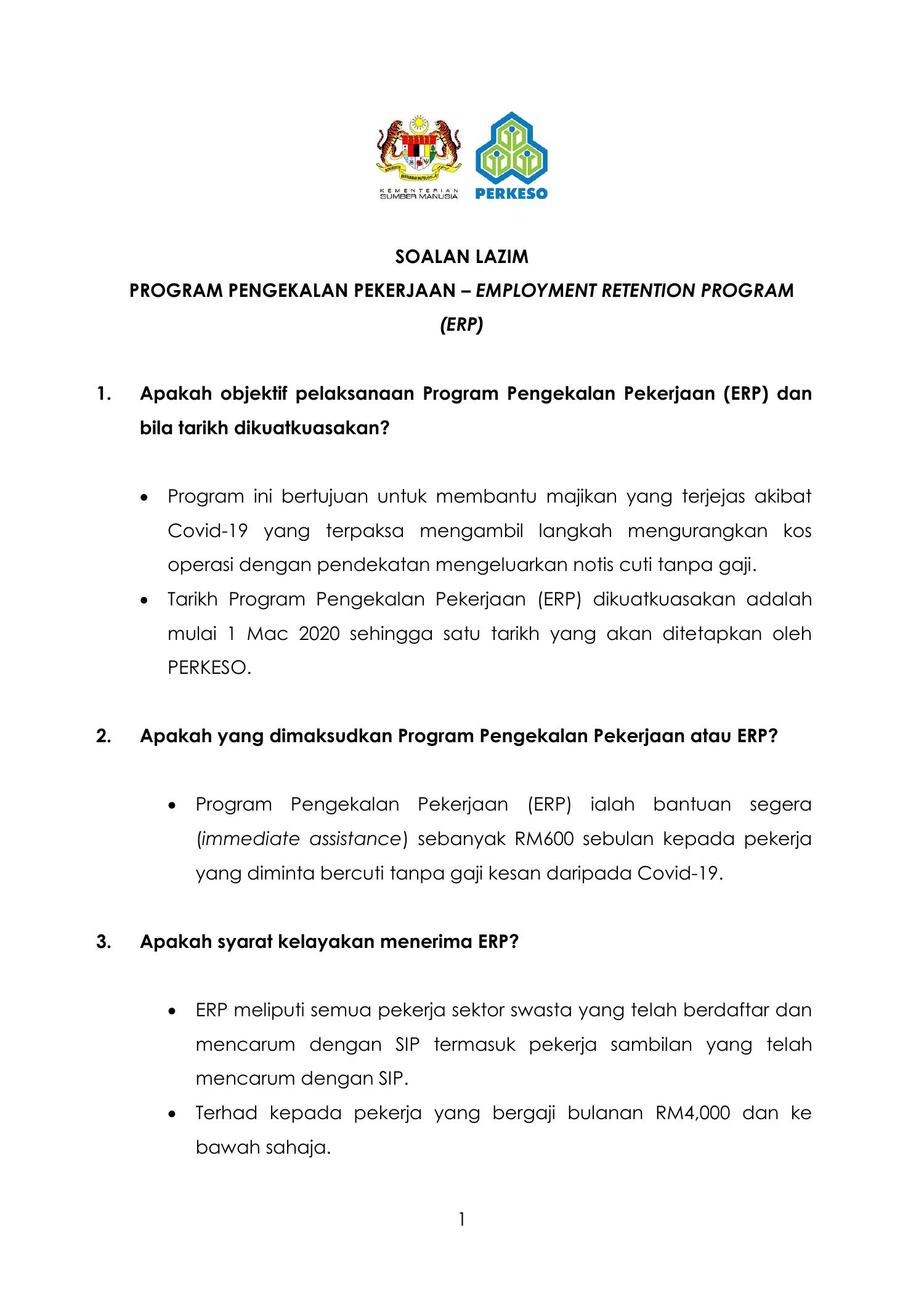 Perkeso FAQ Employees.pdf | DocDroid