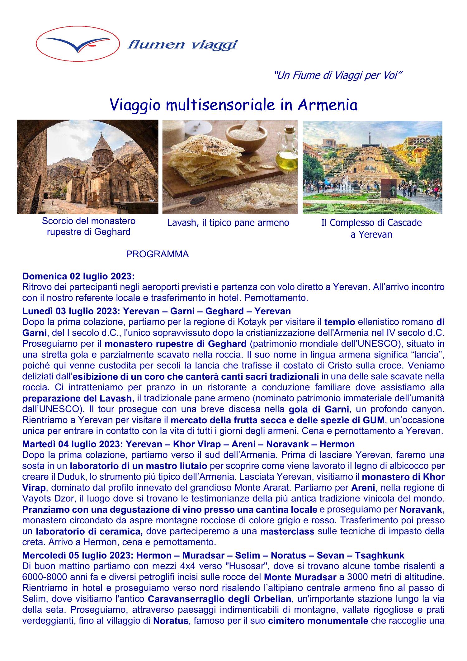 Programma di viaggio Armenia 2023.pdf | DocDroid