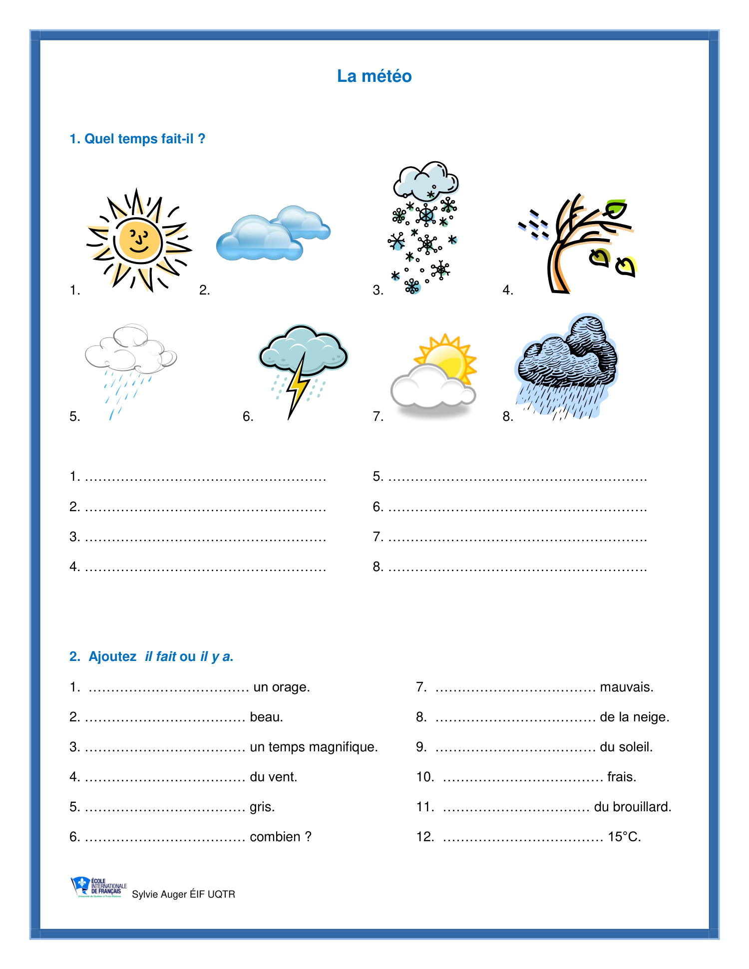 La météo Exercices et corrigé (1).pdf | DocDroid