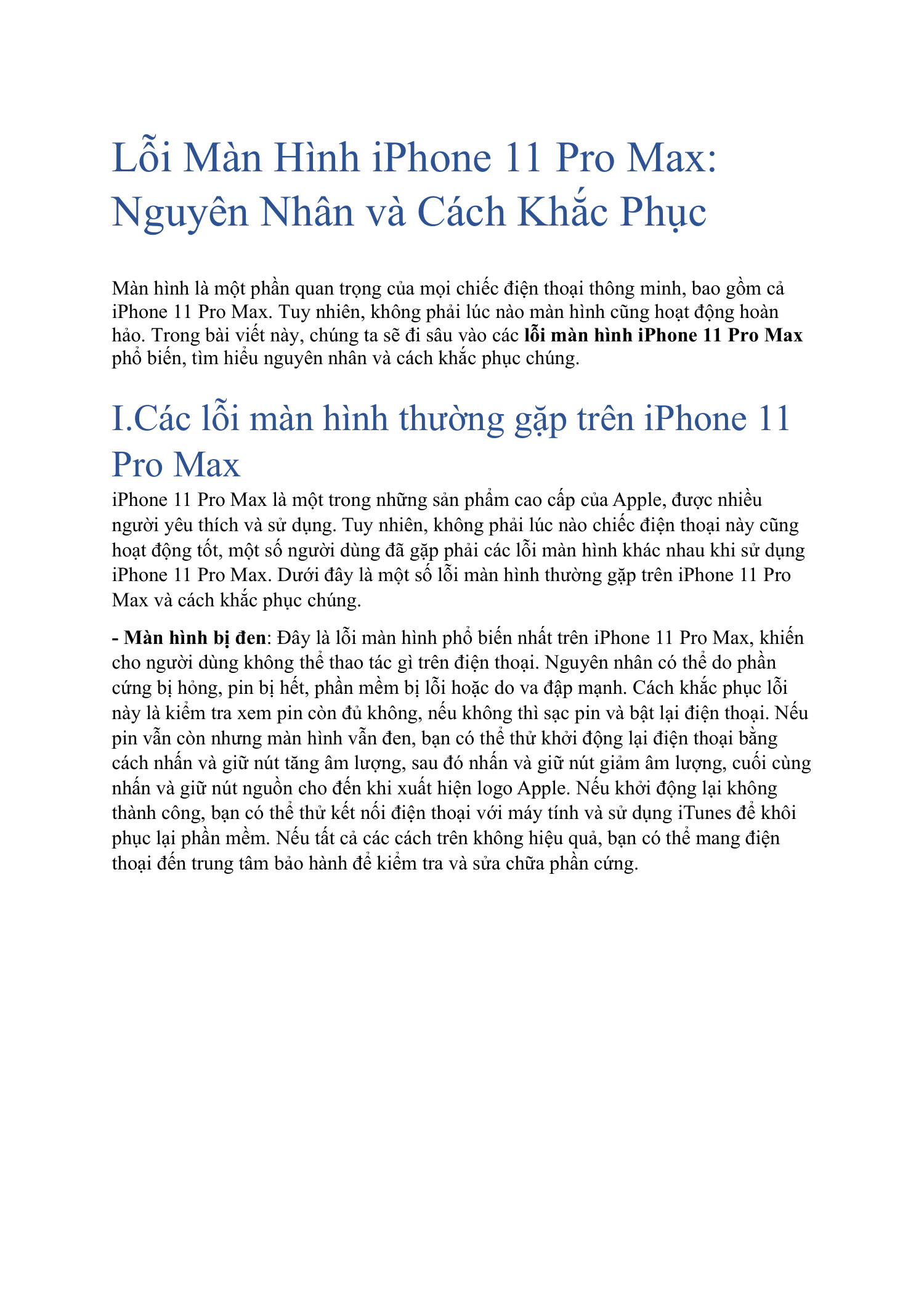 Loi Man Hinh iPhone 11 Pro Max.docx | DocDroid