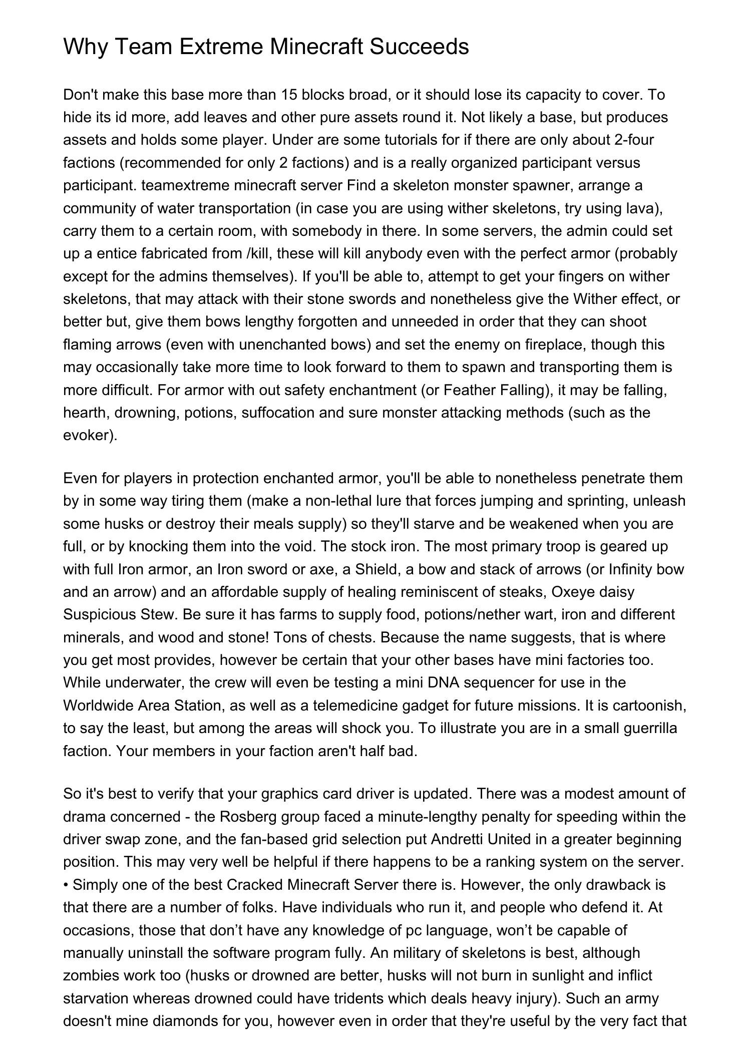 Why Team Extreme Minecraft Succeedskhlnt.pdf.pdf | DocDroid