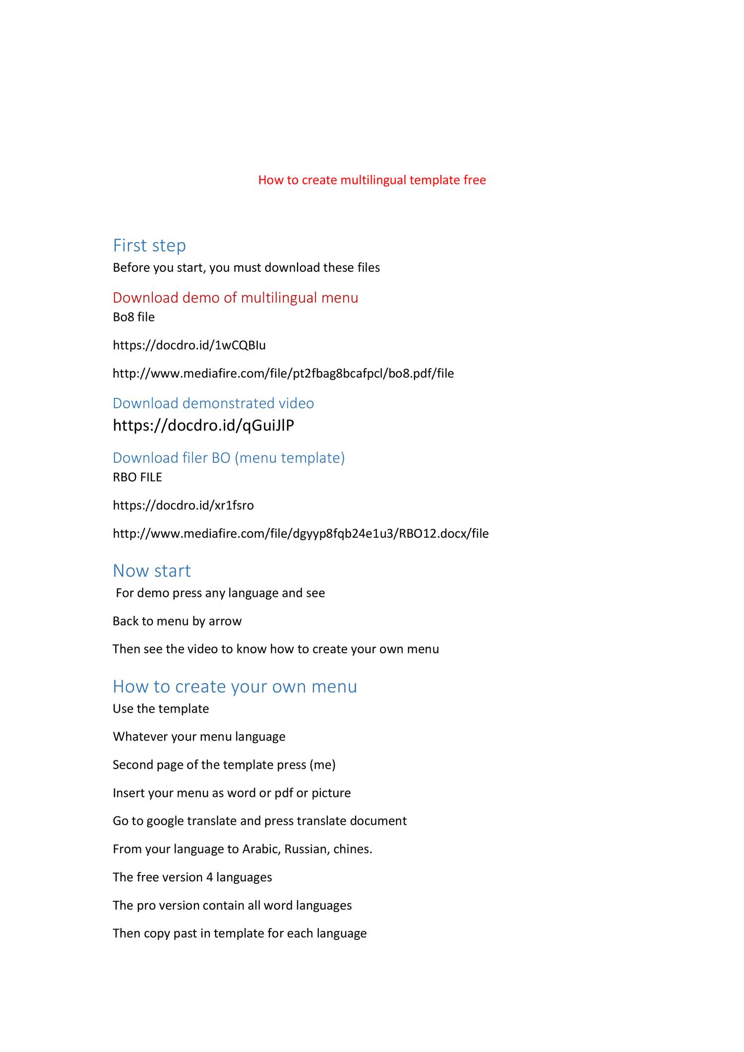 How to create multilingual template free.docx | DocDroid