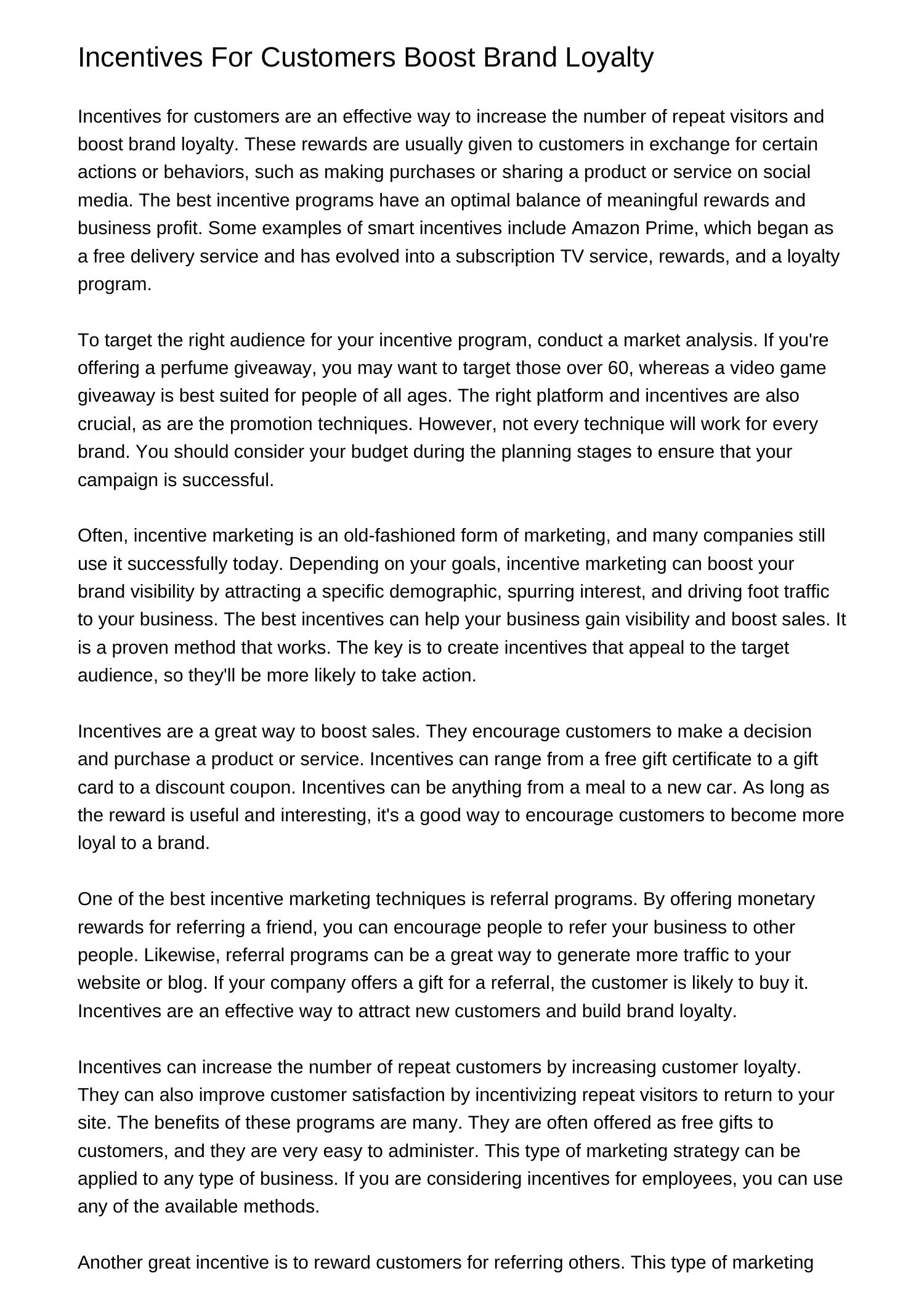 Incentives For Customers Boost Brand Loyaltyxalkv.pdf.pdf | DocDroid