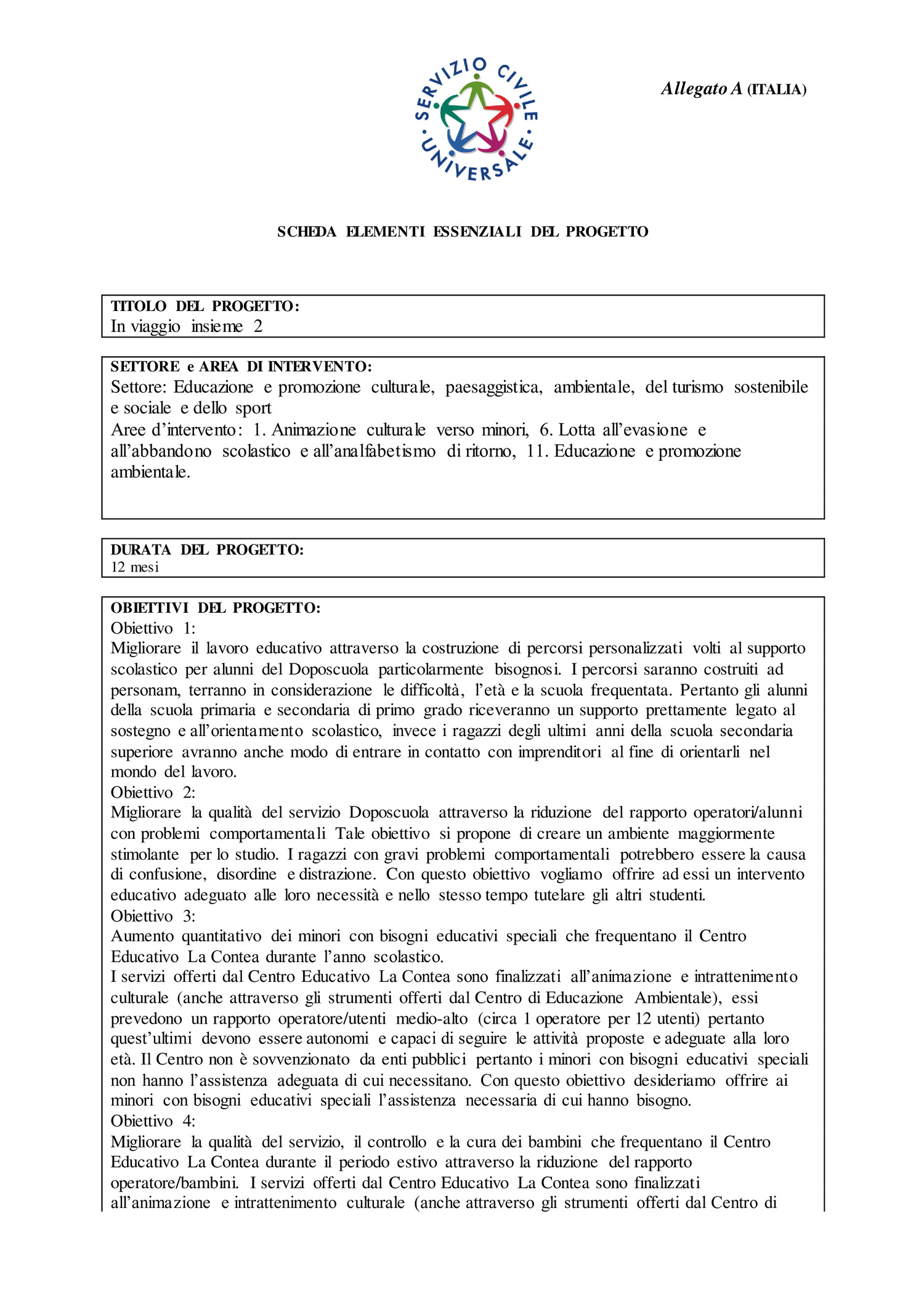 scheda riassuntiva progetto.doc | DocDroid
