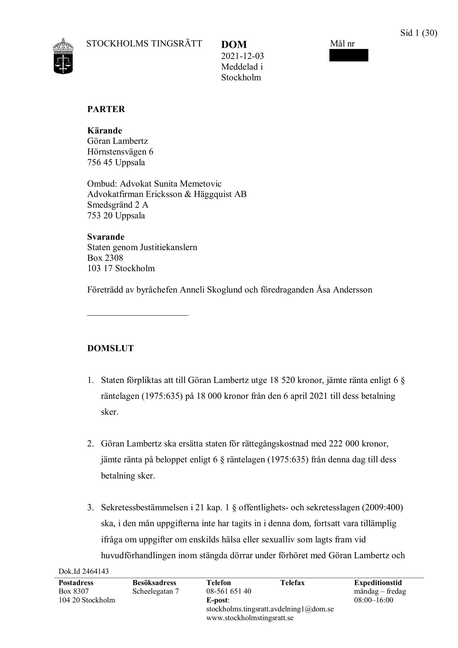 Dom Göran Lambertz skadeståndsmål - MASKAD.pdf | DocDroid