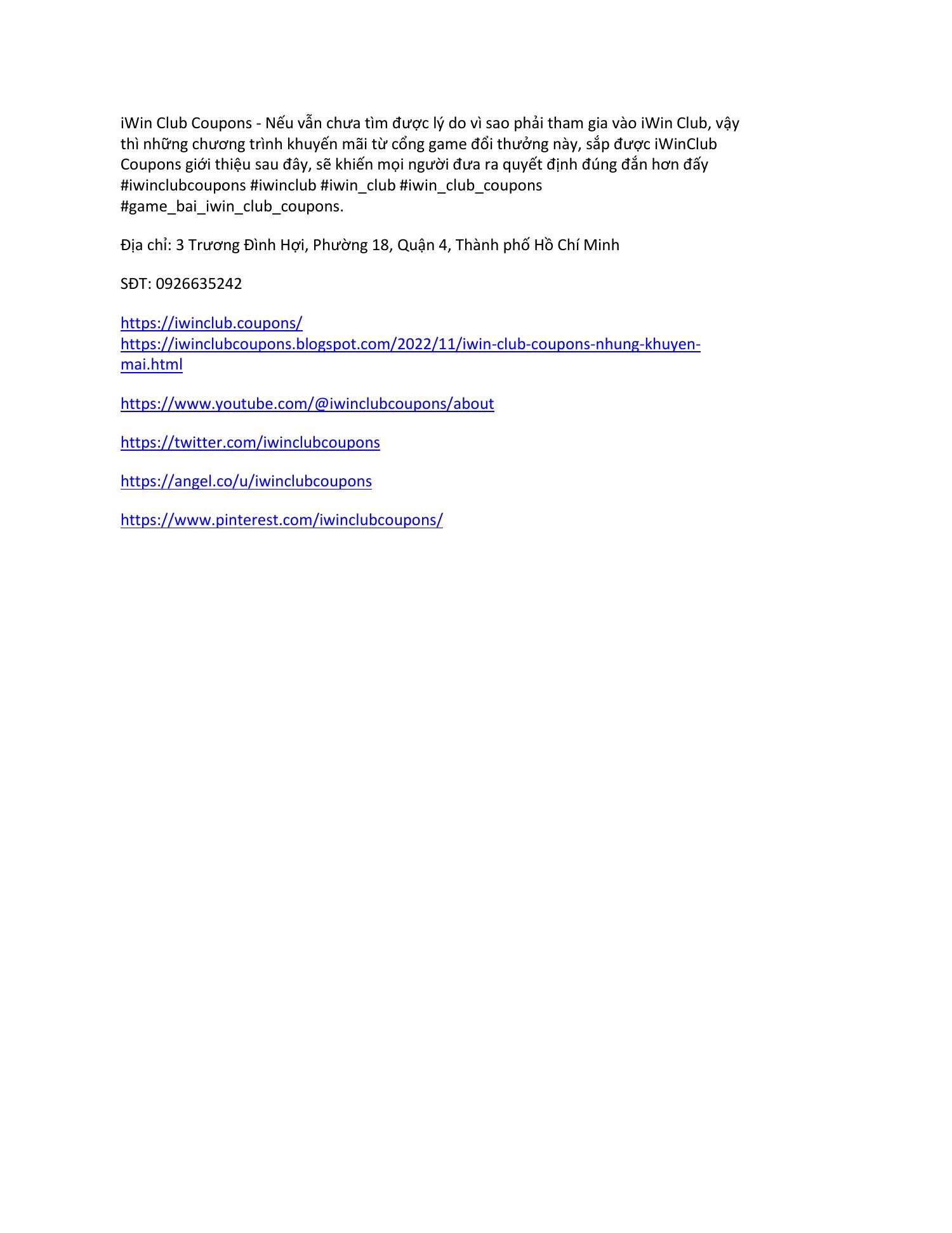 iWin Club Coupons.docx | DocDroid