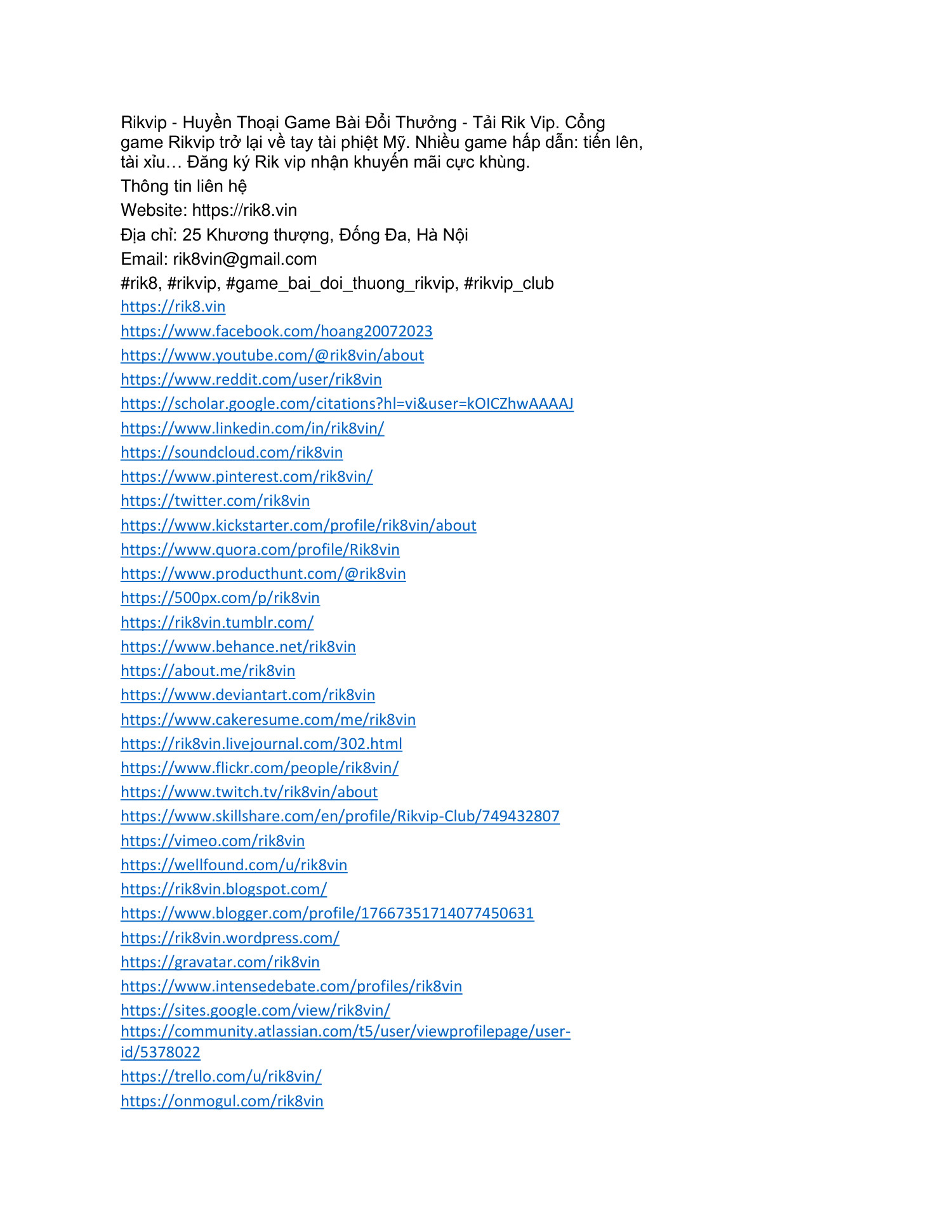 Rikvip - Game Bài Đổi Thưởng Rik VIP club.docx | DocDroid