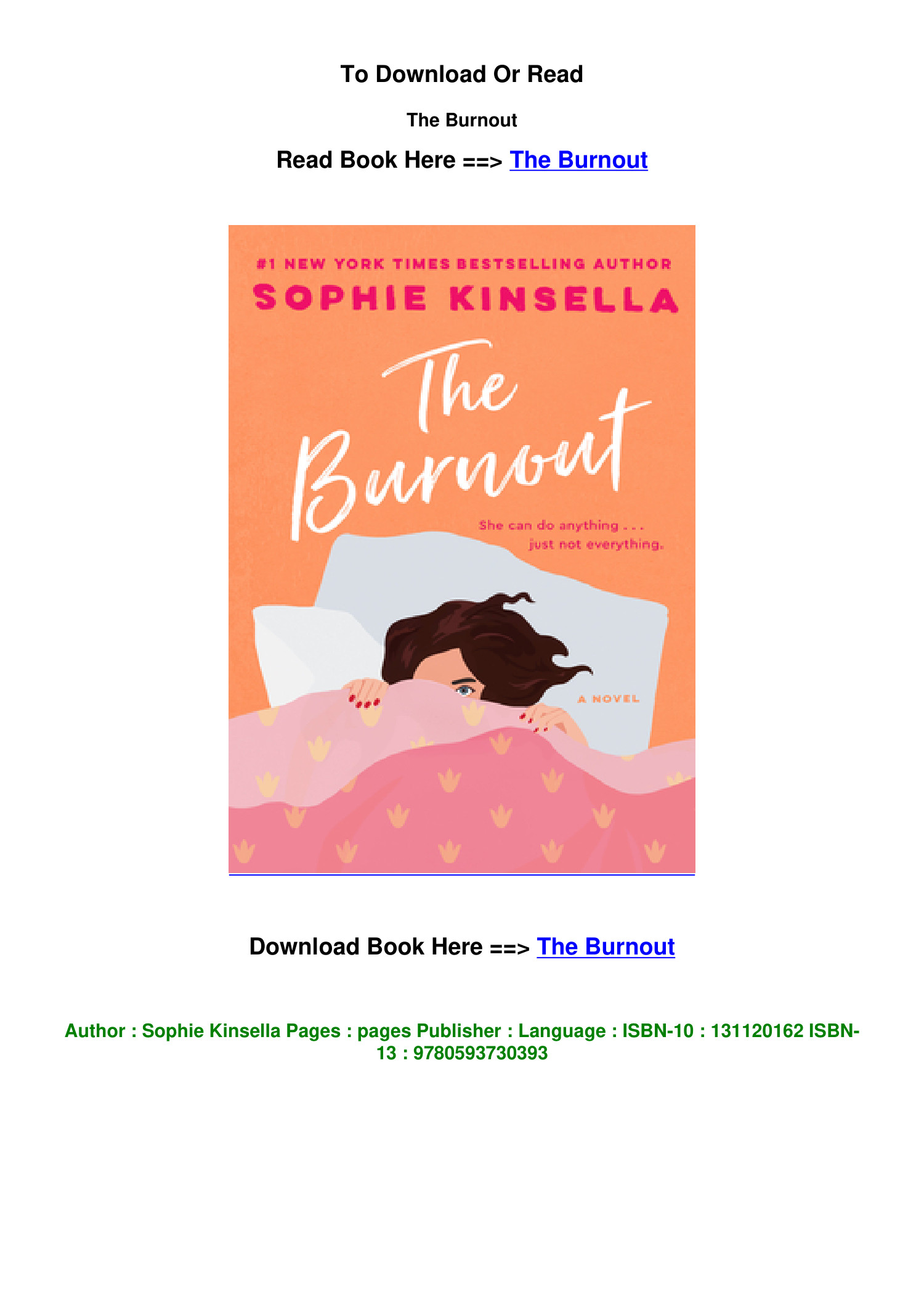 EPub download The Burnout By Sophie Kinsella.pdf | DocDroid